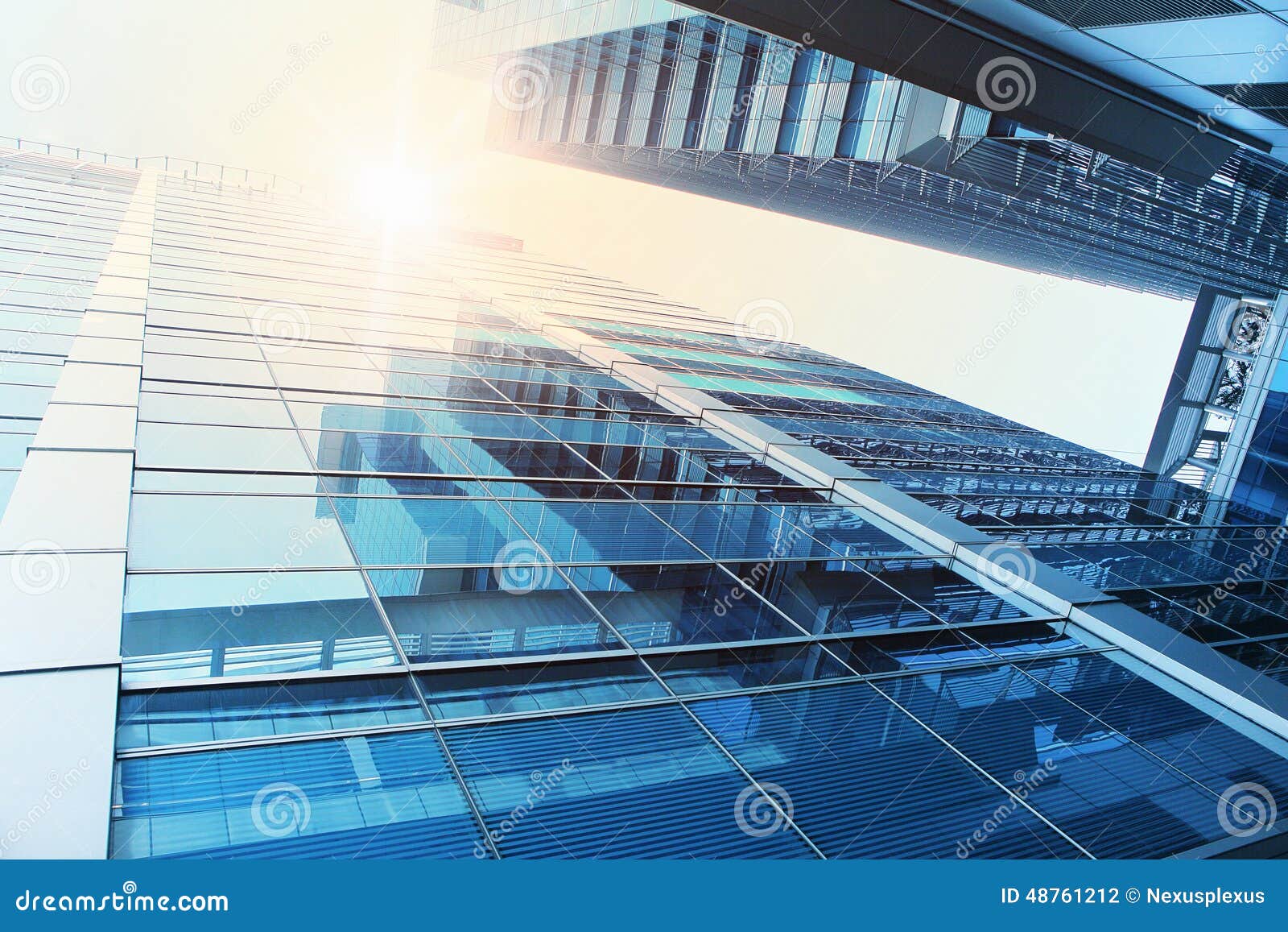 Modern city view stock photo. Image of skyline, urban - 48761212