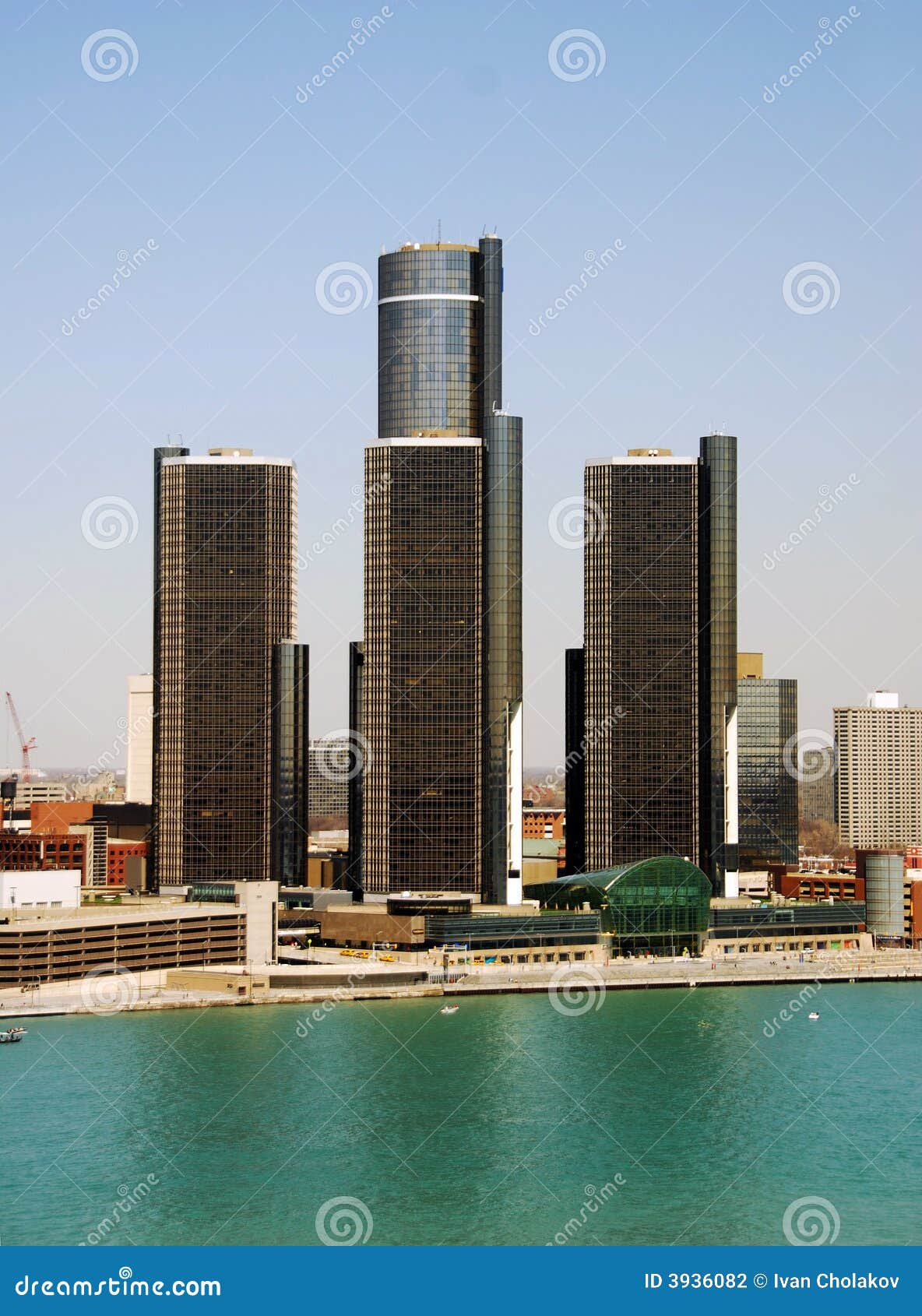 Modern cityscape stock photo. Image of riverfront, exterior - 3936082