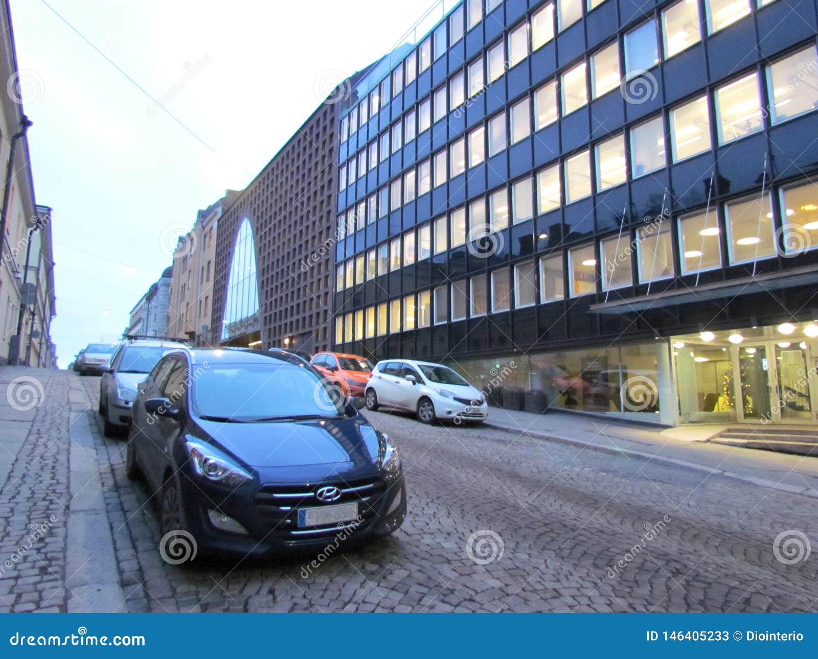 Modern cityscape editorial stock photo. Image of street - 146405233