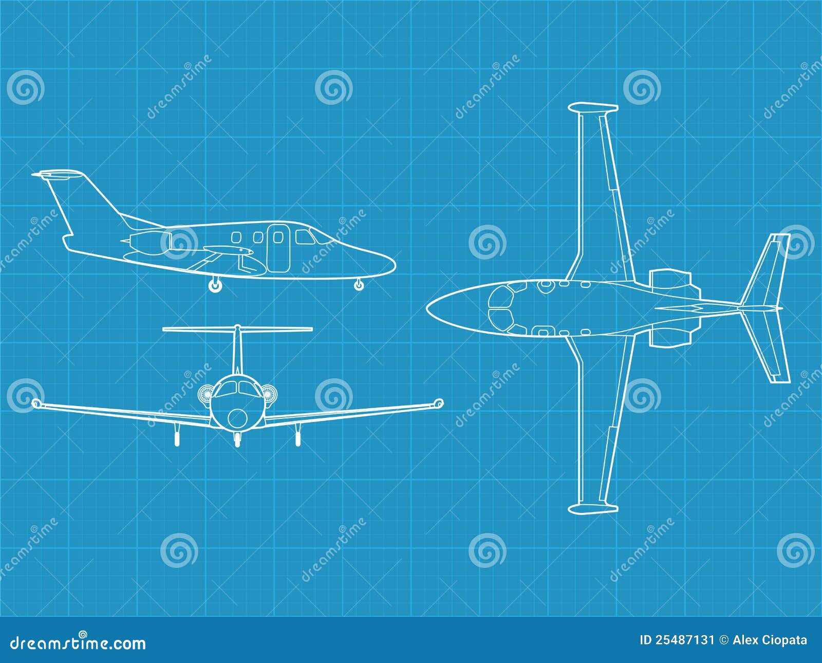 Modern civil airplane stock vector. Illustration of parcel - 25487131