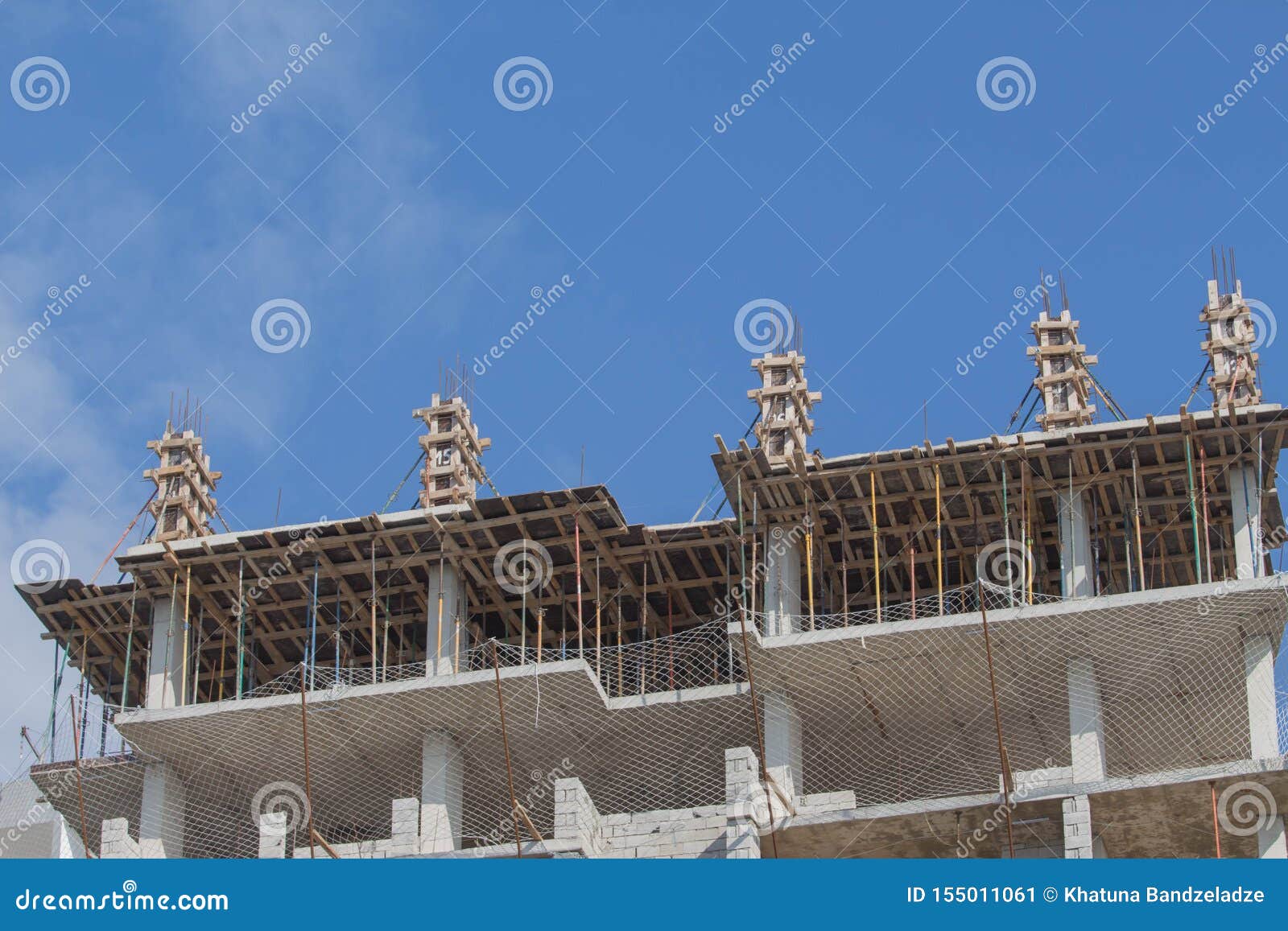 Modern Civil Engineering. High Rise Building Under Construction Stock ...