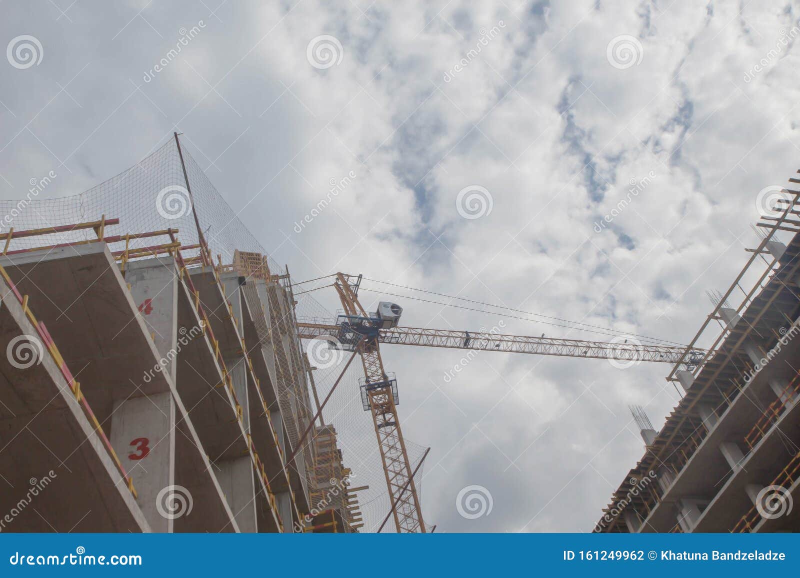 Modern Civil Engineering. High Rise Building Under Construction Stock ...