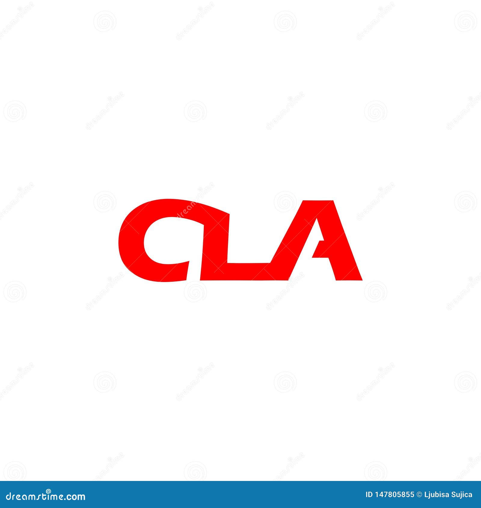 Modern CLA Letters Initial Logo Stock Vector - Illustration of shopping ...