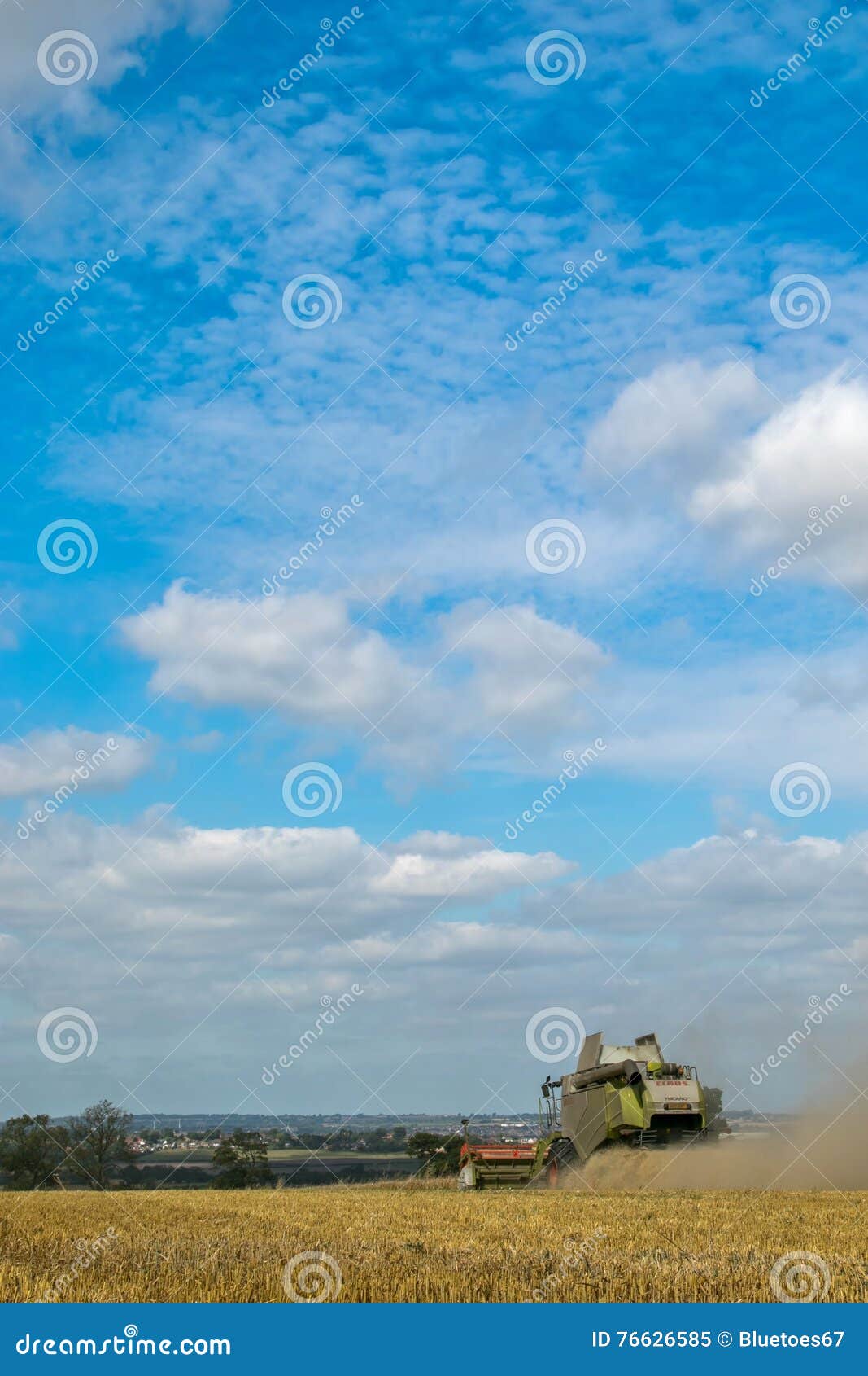 Modern Claas Combine Harvester Cutting Crops Editorial Image - Image of ...