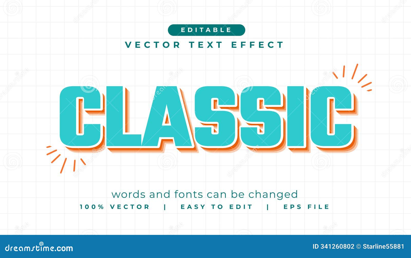 Modern Classic Lettering in Text Edit Style Stock Vector - Illustration ...