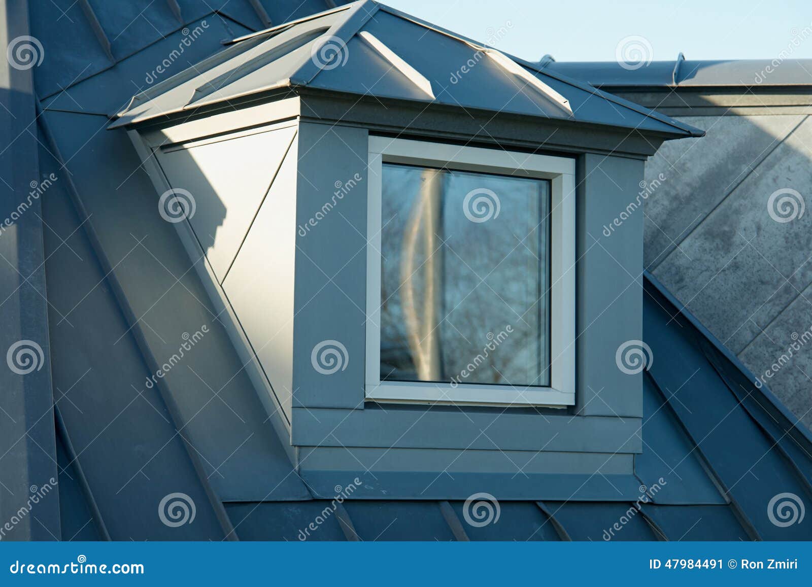 Modern Classical Vertical Roof Window Stock Image - Image of site ...