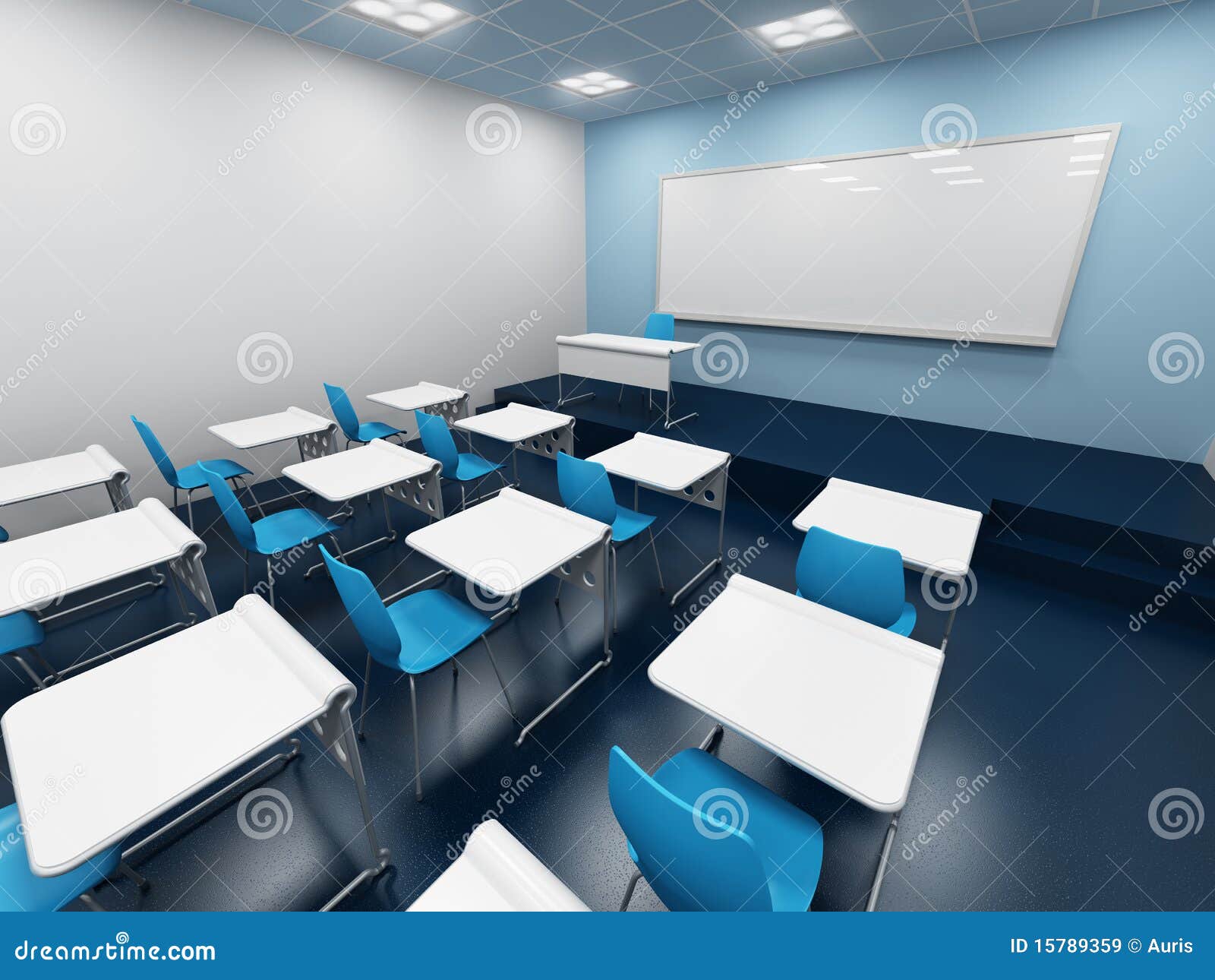Modern classroom stock illustration. Illustration of empty - 15789359