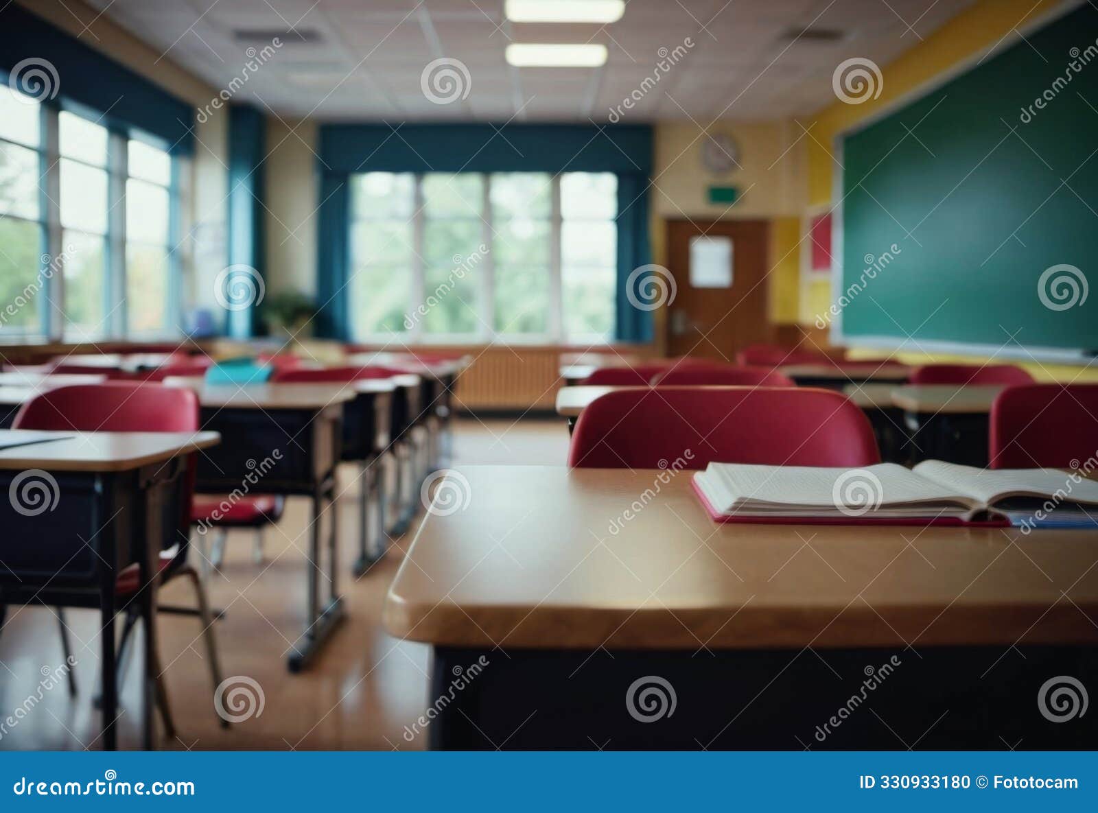 Modern Classroom. Back To School Concept. Generative Ai . AI Stock ...