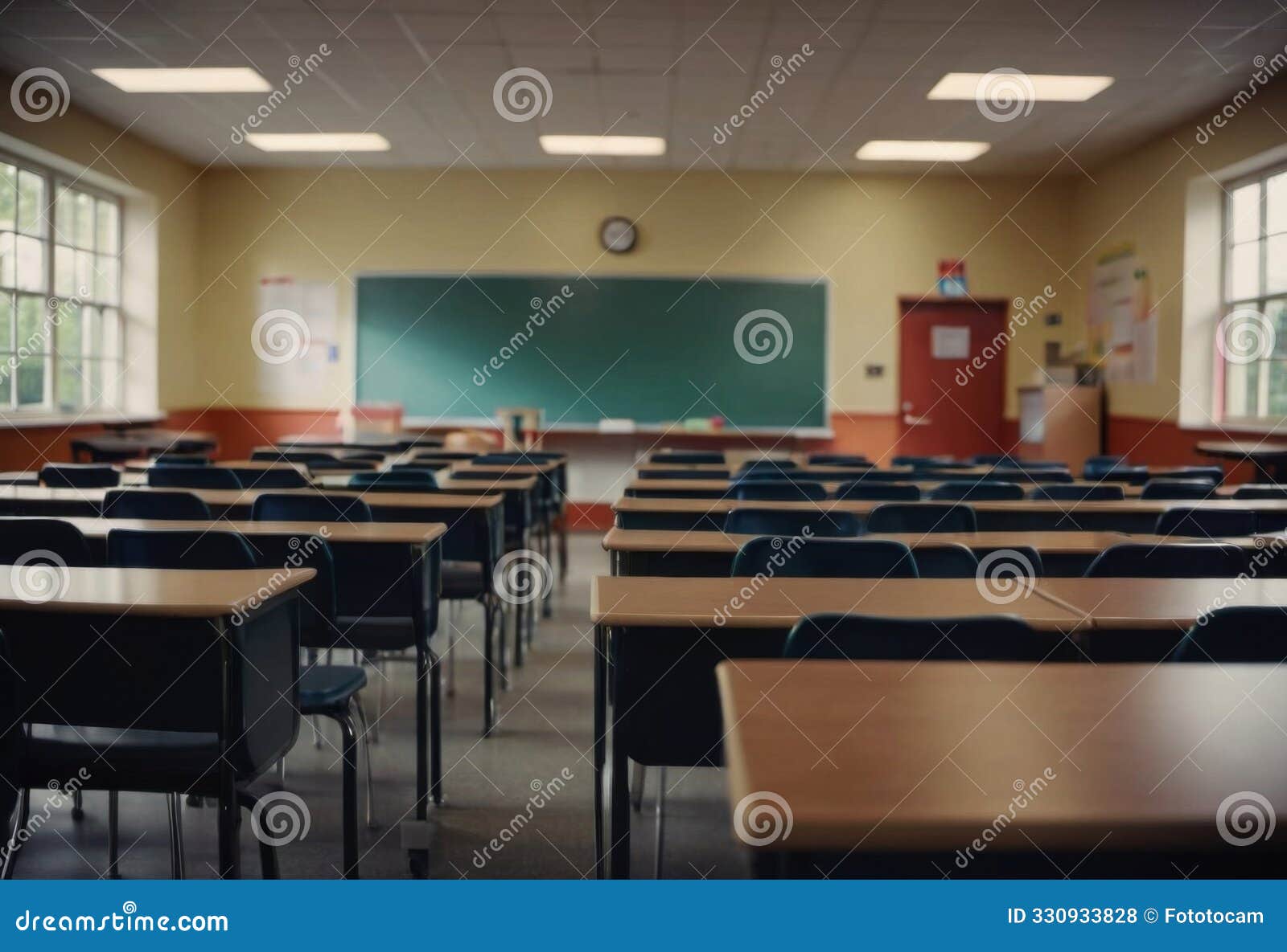 Modern Classroom. Back To School Concept. Generative Ai . AI Stock ...