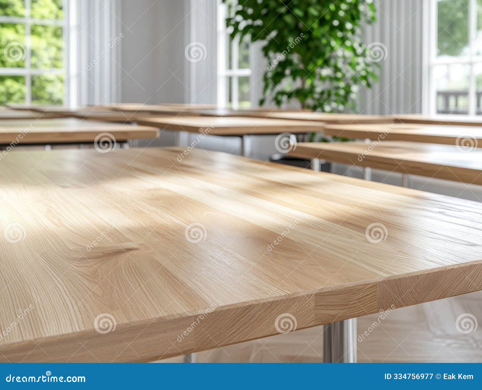 Modern Classroom Design Desks Arranged for Collaborative Learning and ...