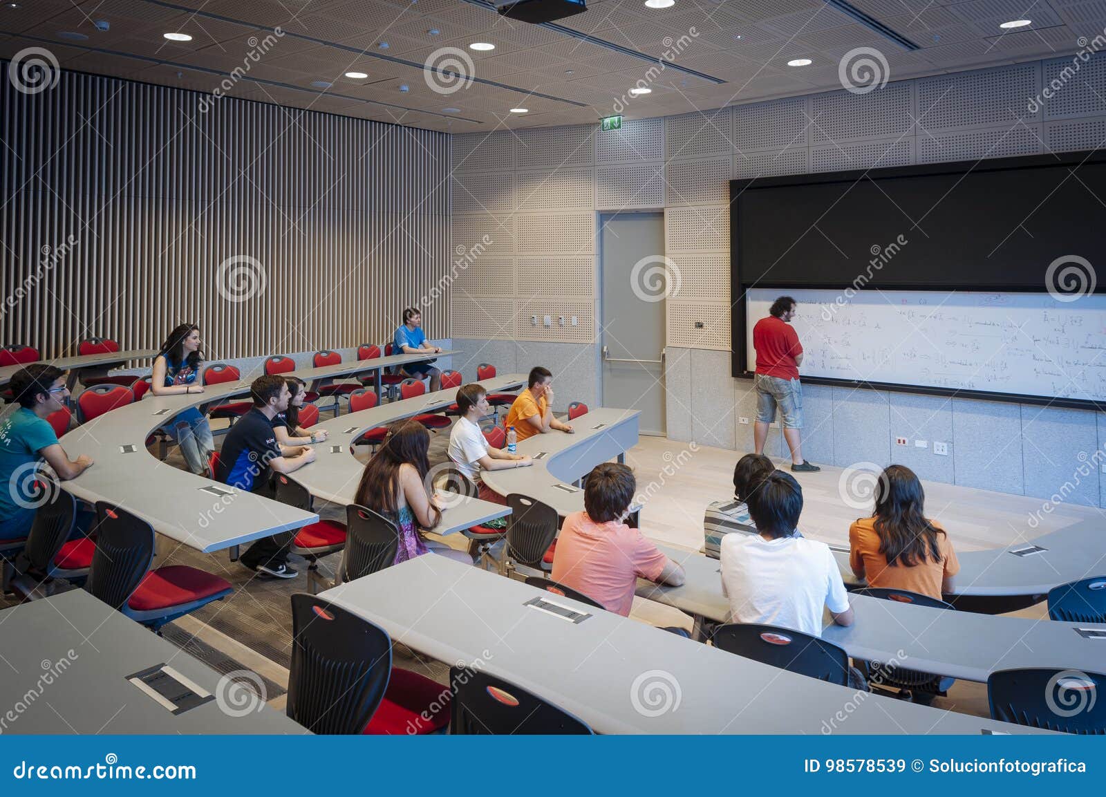 Modern classroom editorial stock image. Image of attentive - 98578539