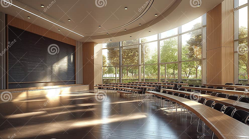 Modern Classroom View of the Blackboards. Back To Shool Consept Stock ...