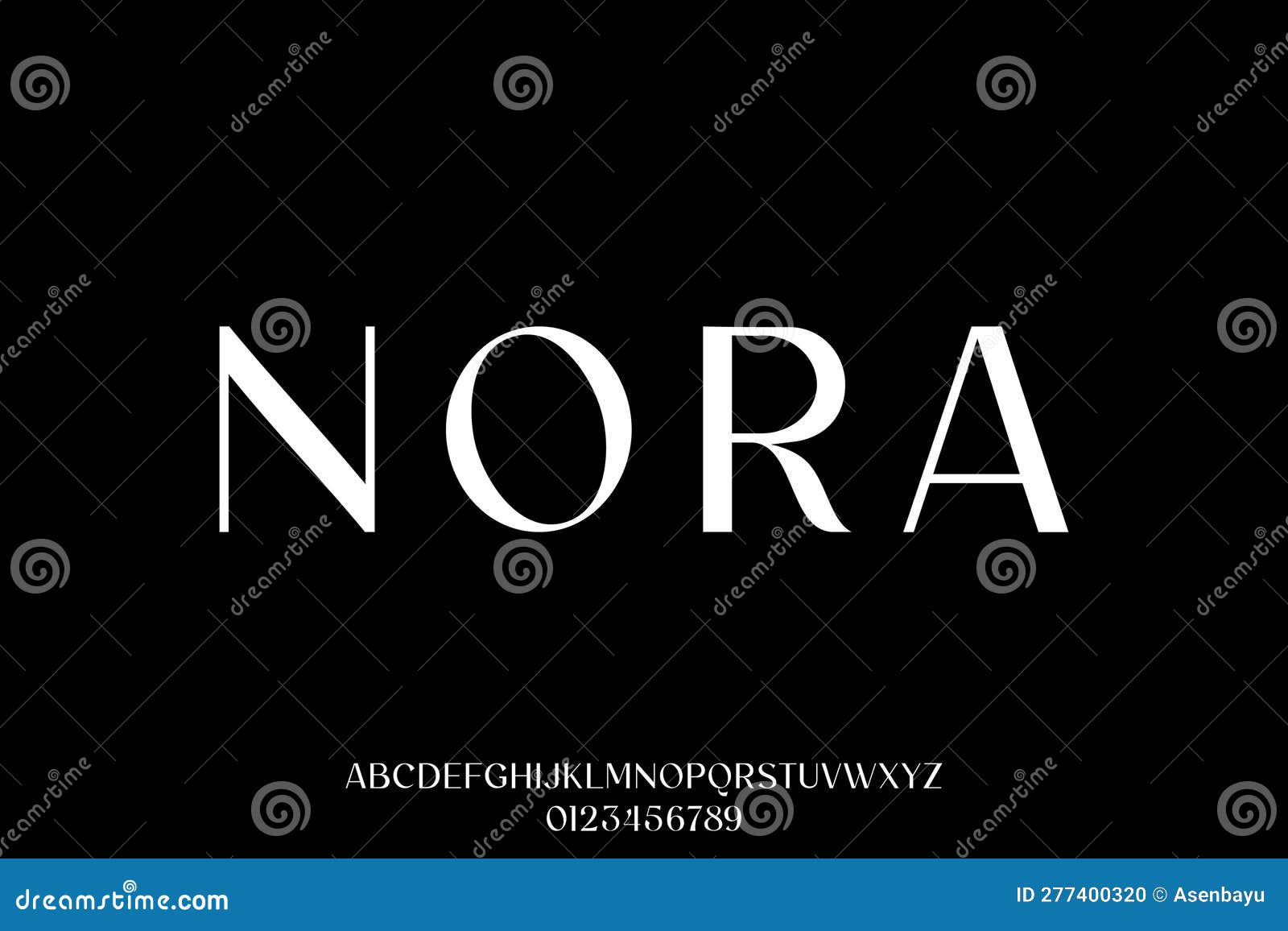 Modern Clean Beautiful Sans Serif Display Font Vector Illustration ...