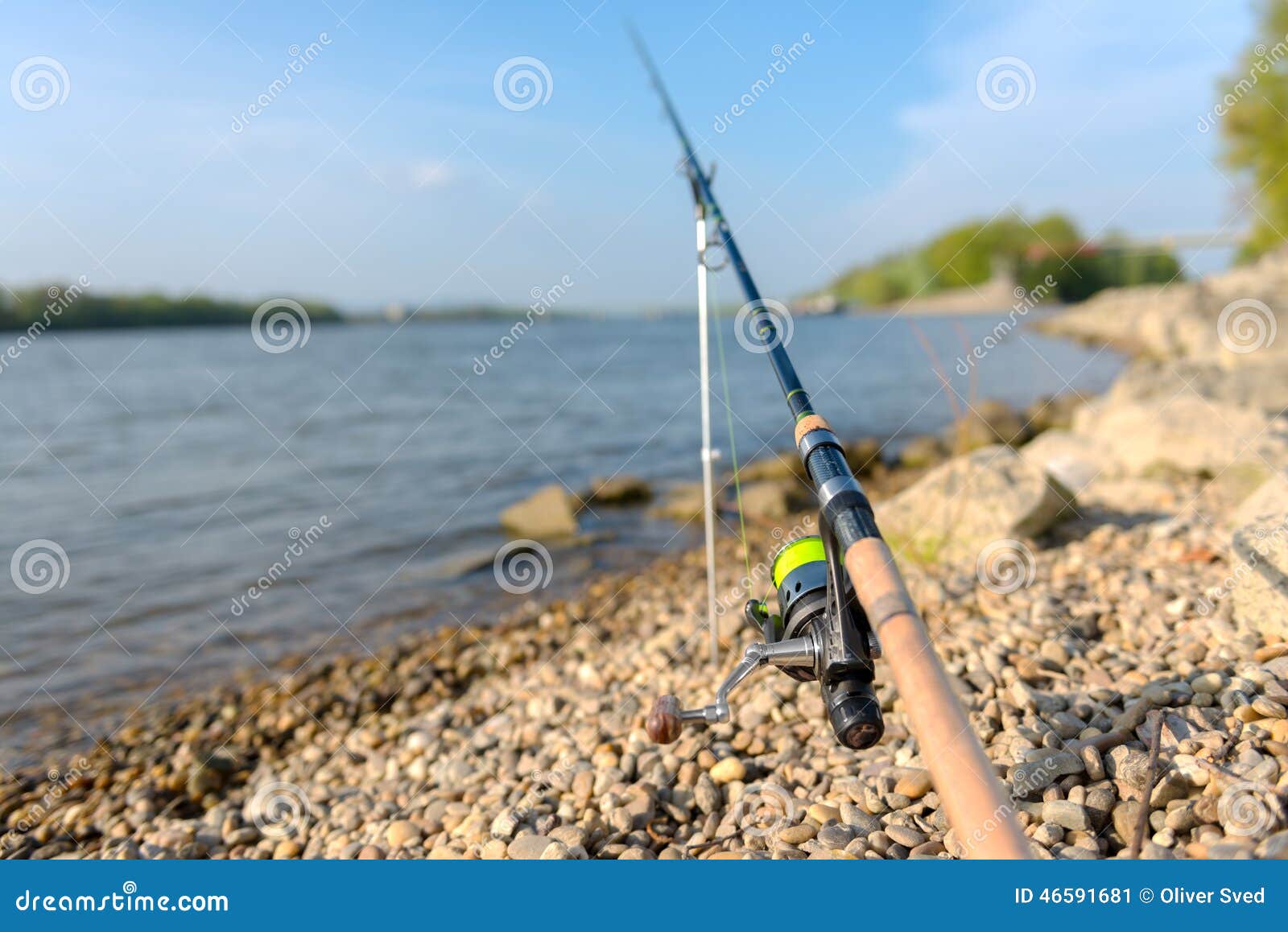 Modern Clean Fishing Rod Outdoors Stock Image - Image of gear, coil ...