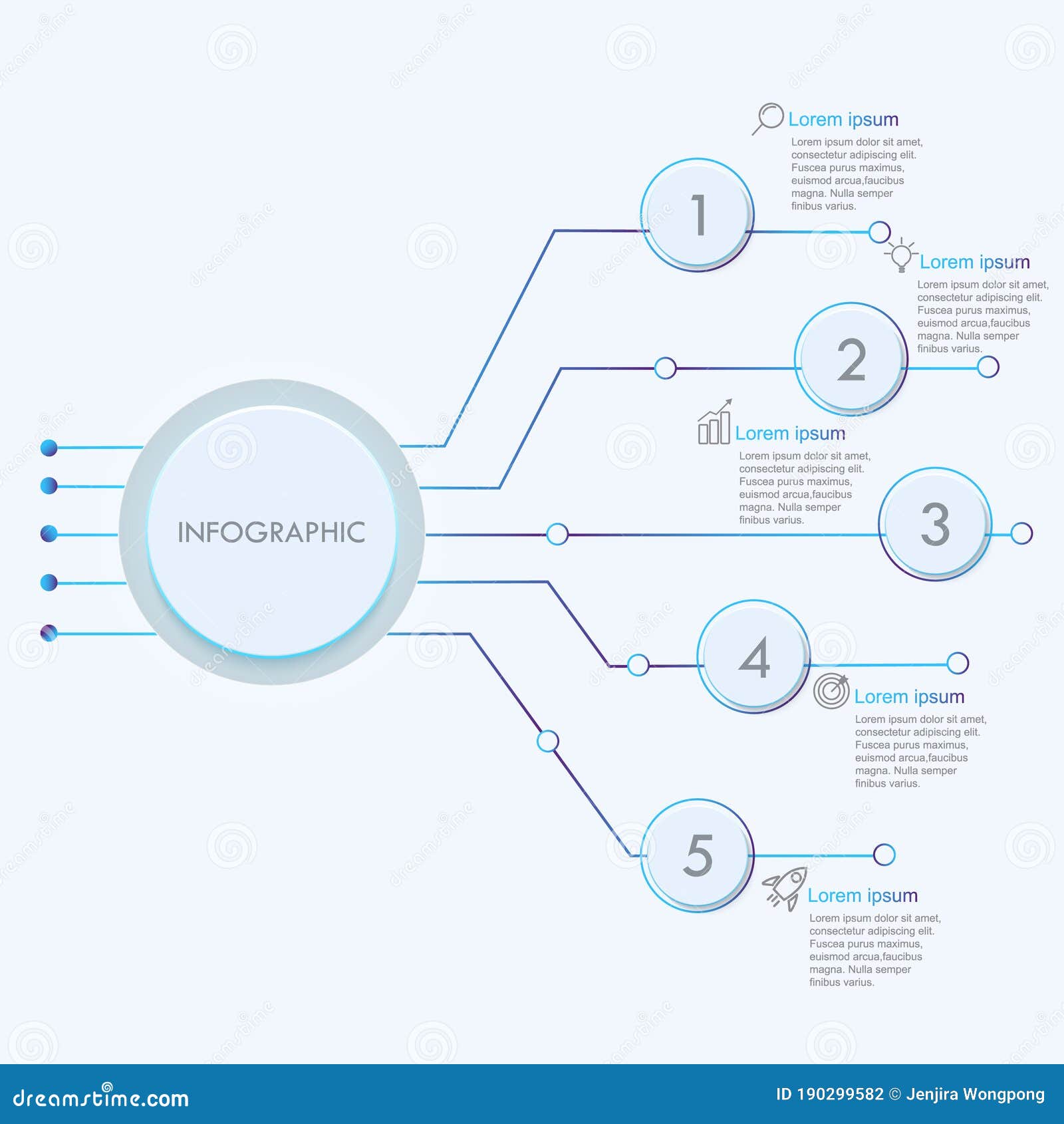 Clean Infographic Layout Template For Data And Information Analysis ...