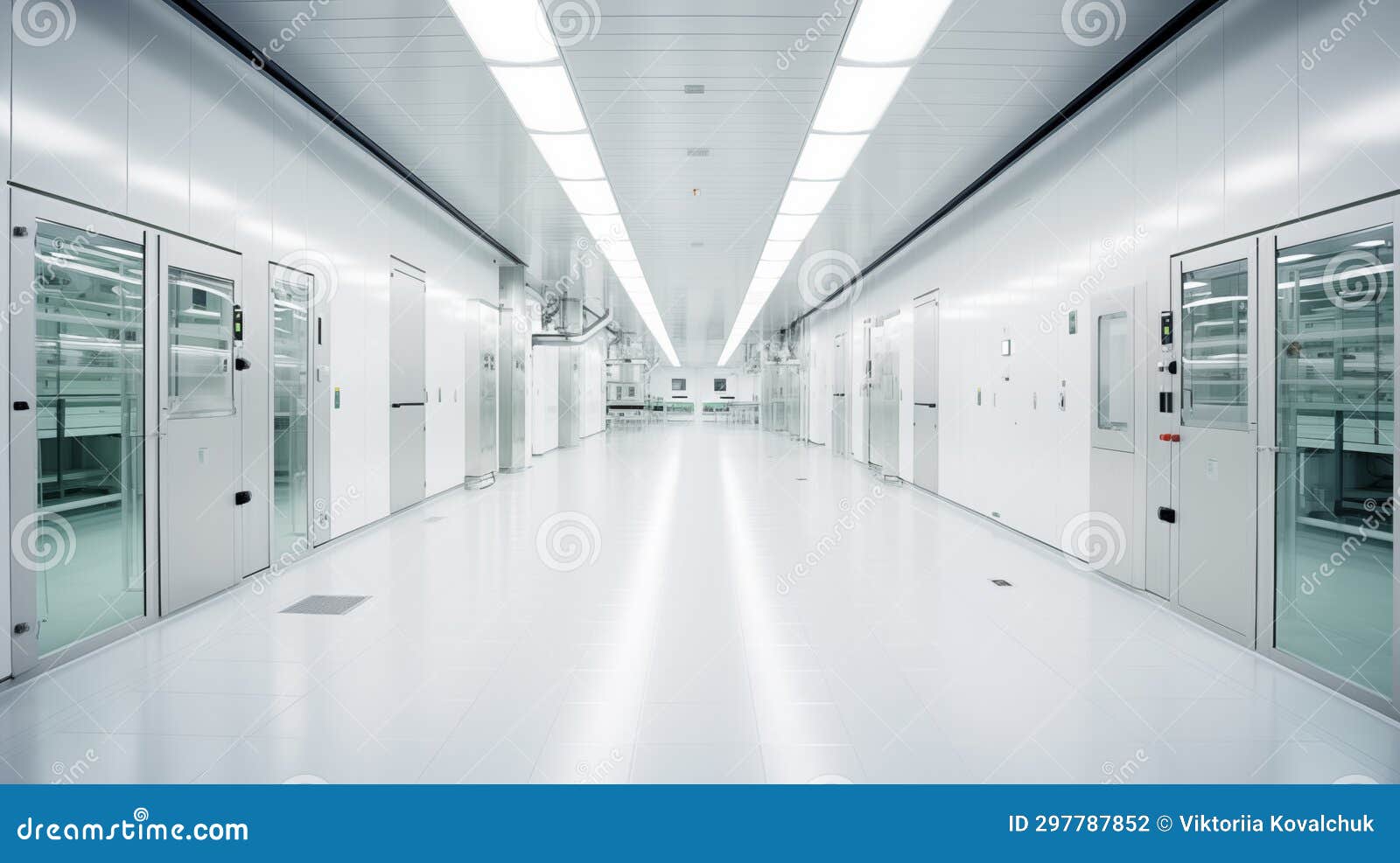 Modern Clean Laboratory Interior with Bright Lighting and High-tech ...