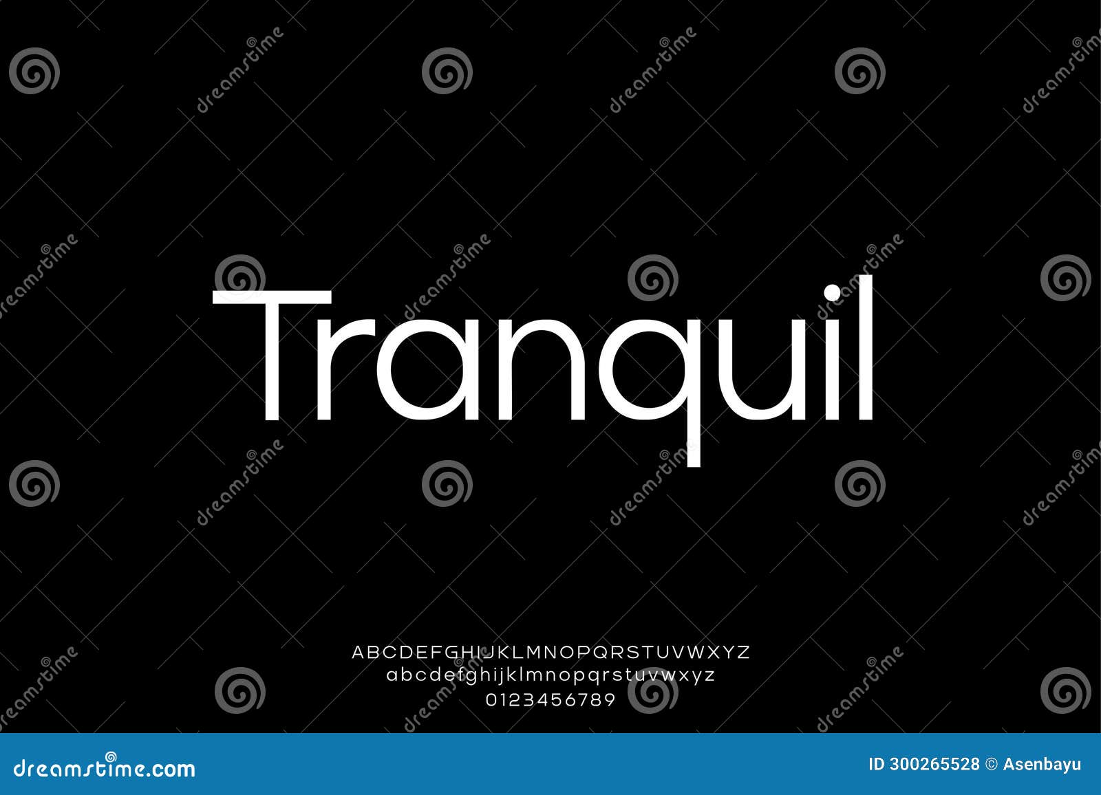 Modern Clean Minimalist Alphabet Display Font Vector Tranquil ...