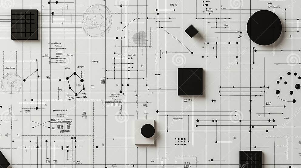 A Modern and Clean Pattern of Mathematical Equations, Matrices, and ...