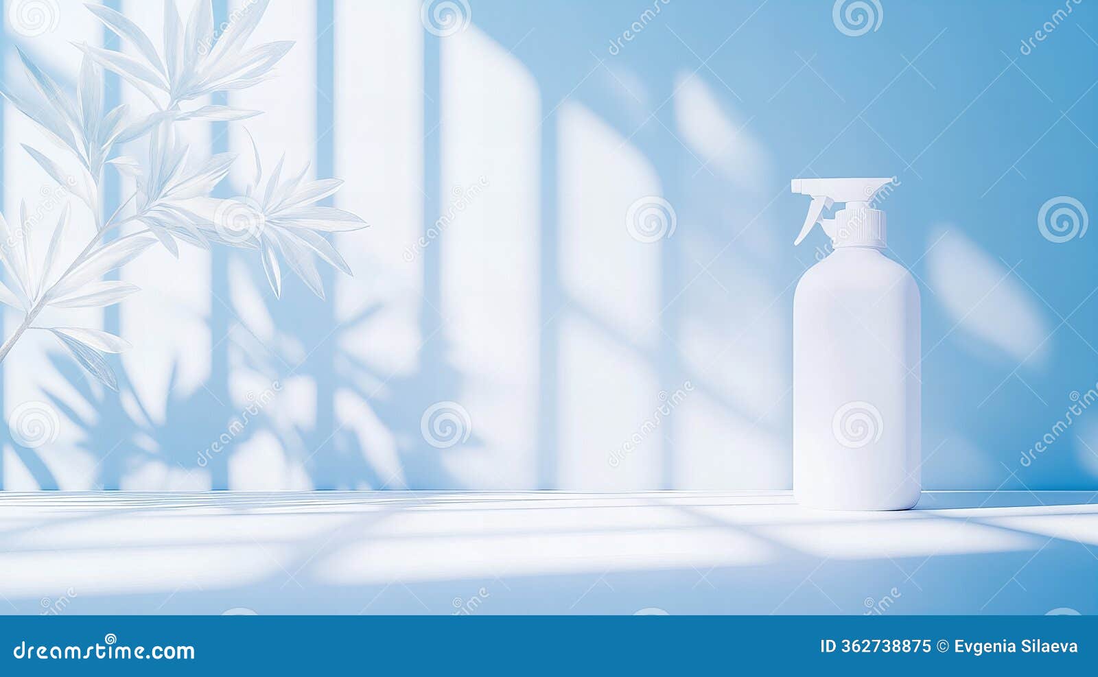 Modern Cleaning Spray Bottle Design on Minimalist Kitchen Surface Stock ...