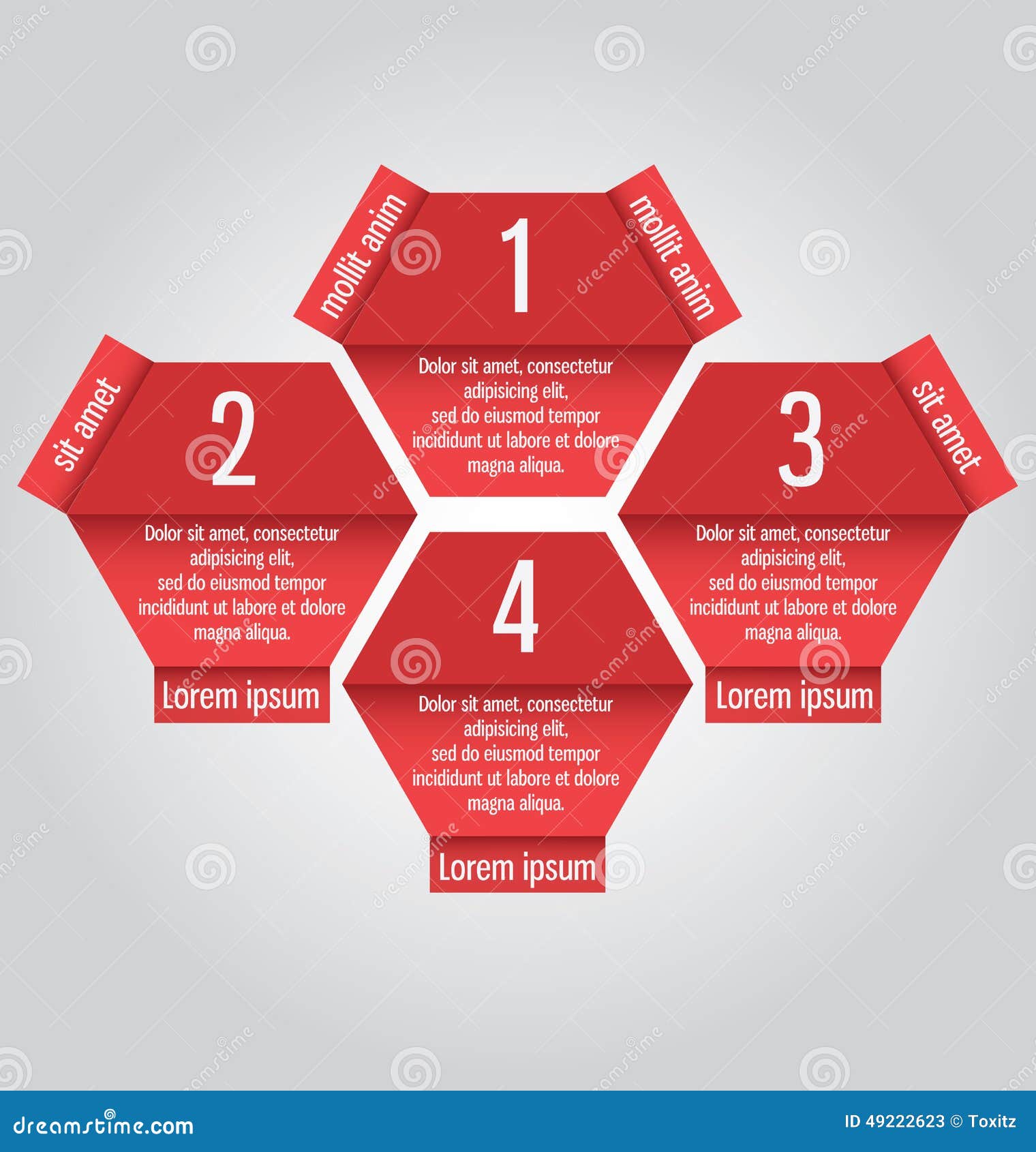 Modern, Clear Template in Beehive Shape. Stock Vector - Illustration of ...