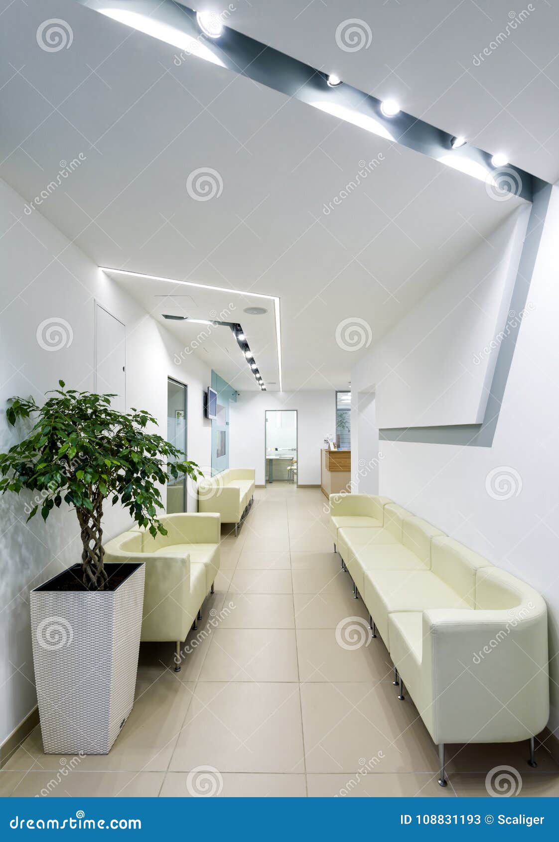 A Modern Clinic Interior, Hallway Editorial Stock Photo - Image of ...