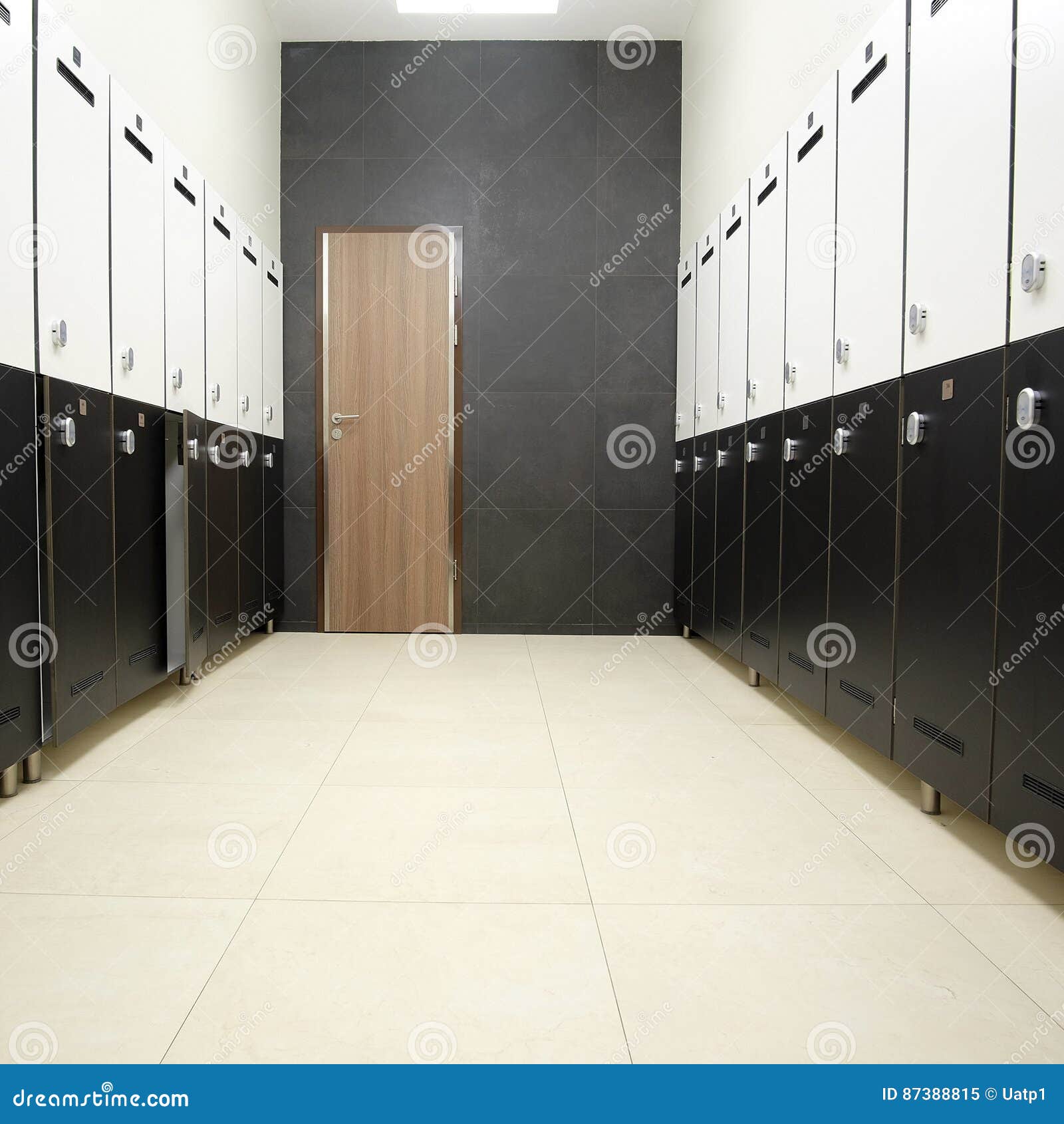 Modern cloakroom stock image. Image of changing, modern - 87388815