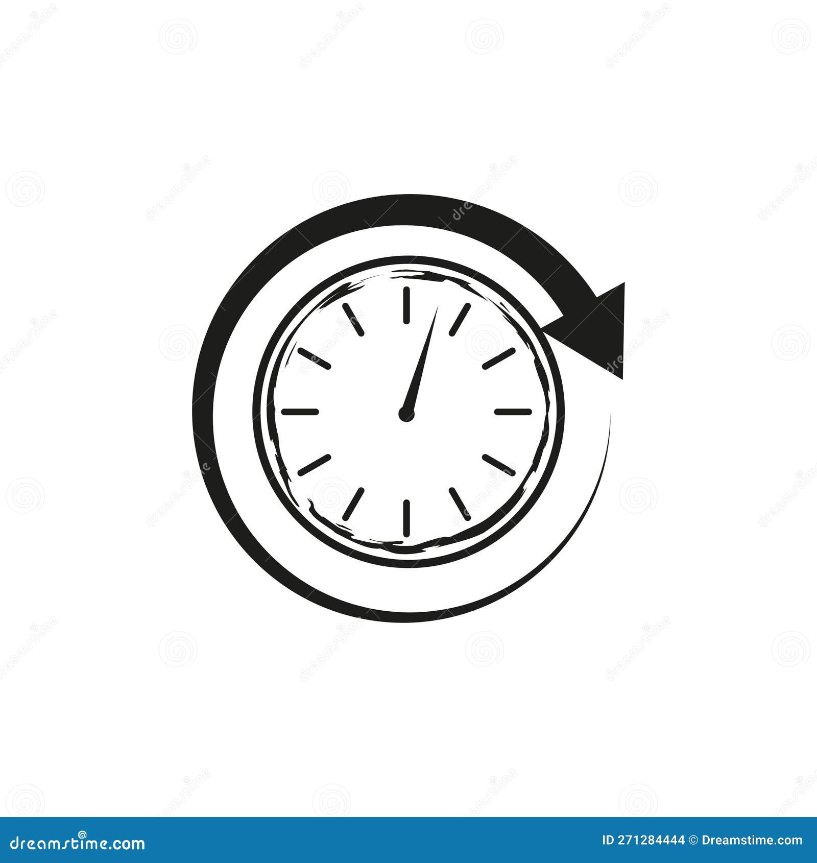 Modern Clock Arrow Icon. Old Watch. Time Clock. Vector Illustration ...