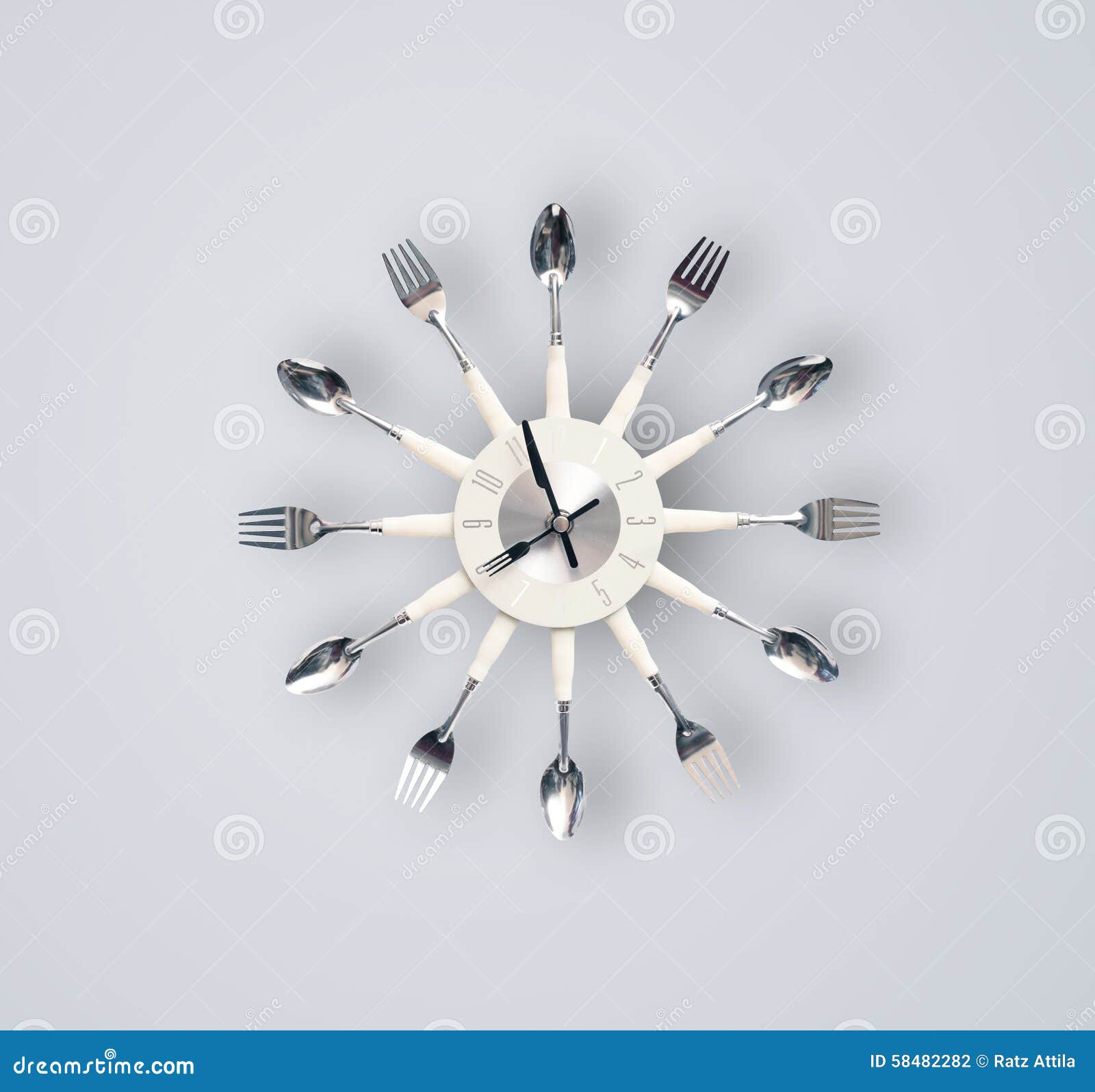 Modern Clock with Hours and Minutes Stock Photo - Image of accuracy ...