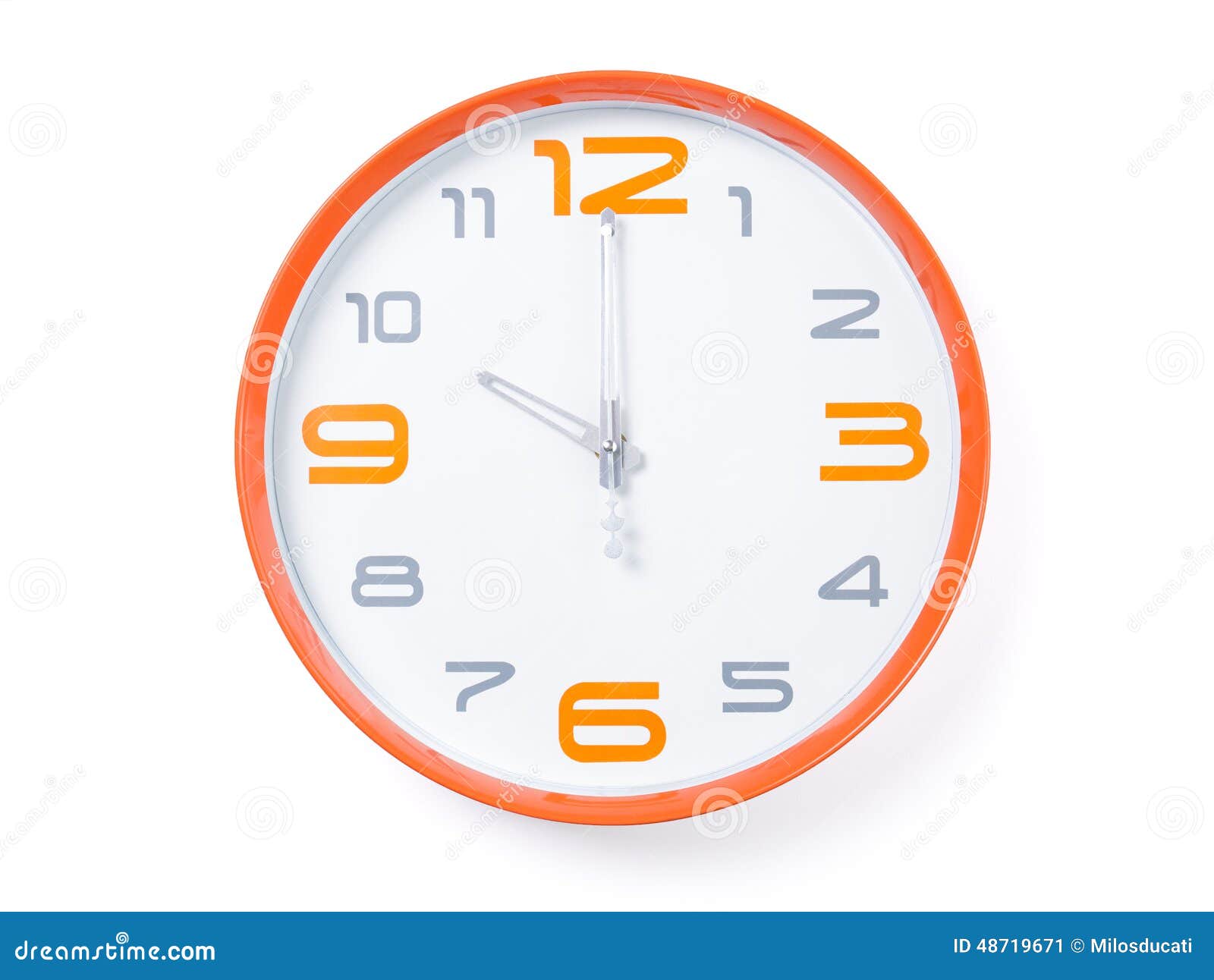 Modern clock stock image. Image of pointer, accurate - 48719671