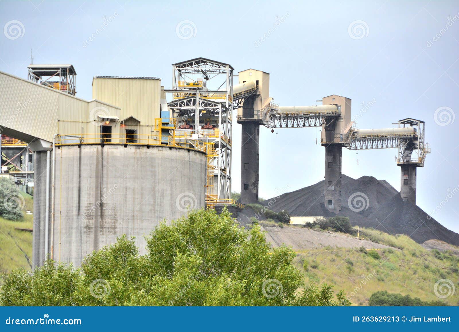 Modern Coal Mine. stock image. Image of environment - 263629213