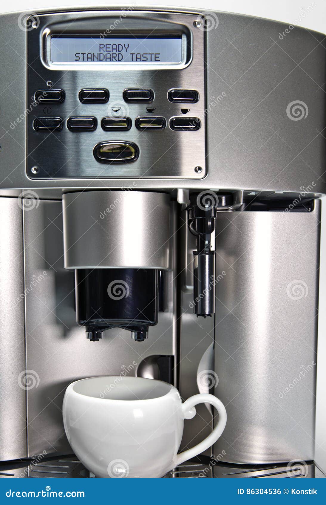 Modern Coffee Machine and a Cup Stock Photo - Image of cafe, restaurant ...