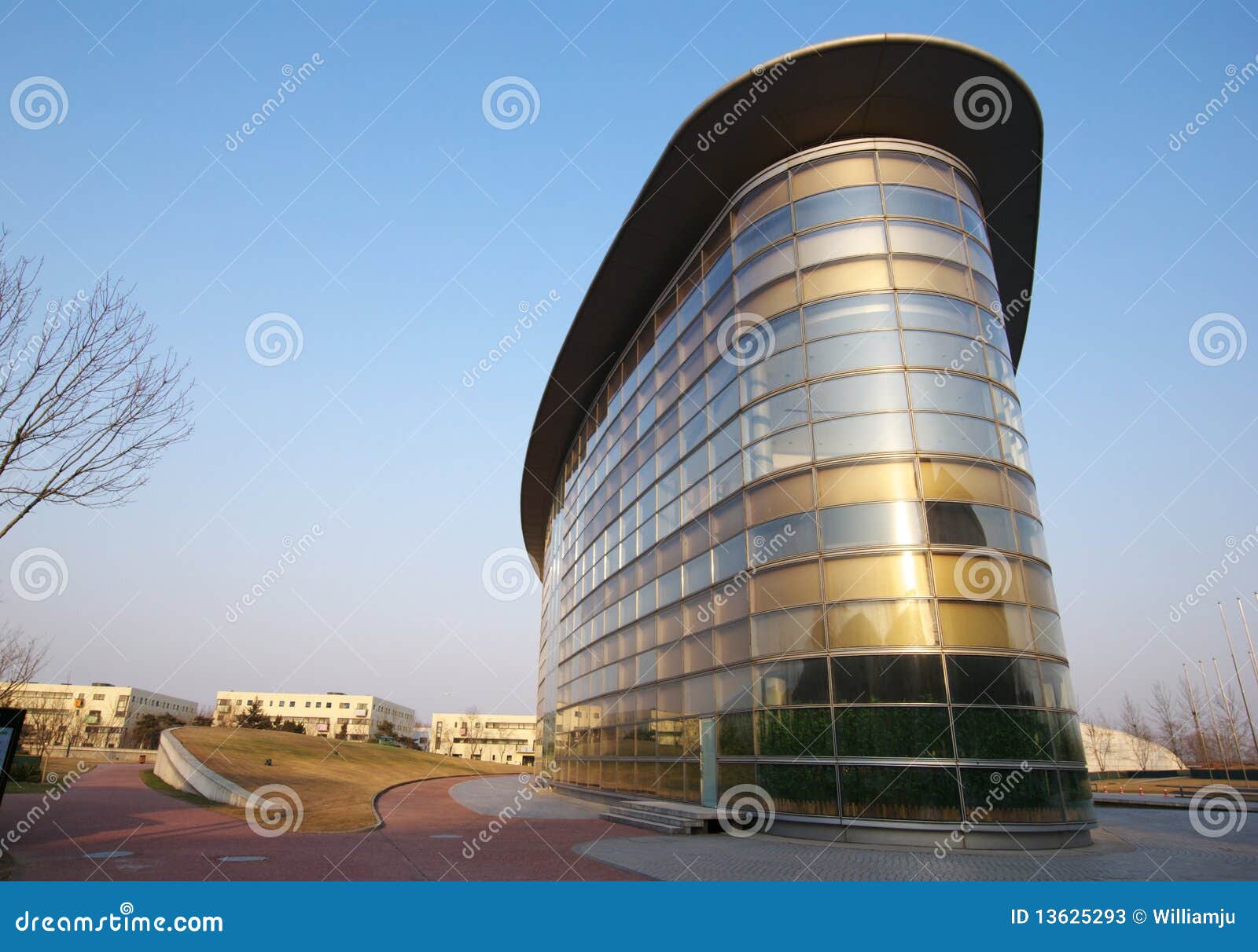 Modern college building stock image. Image of structure - 13625293