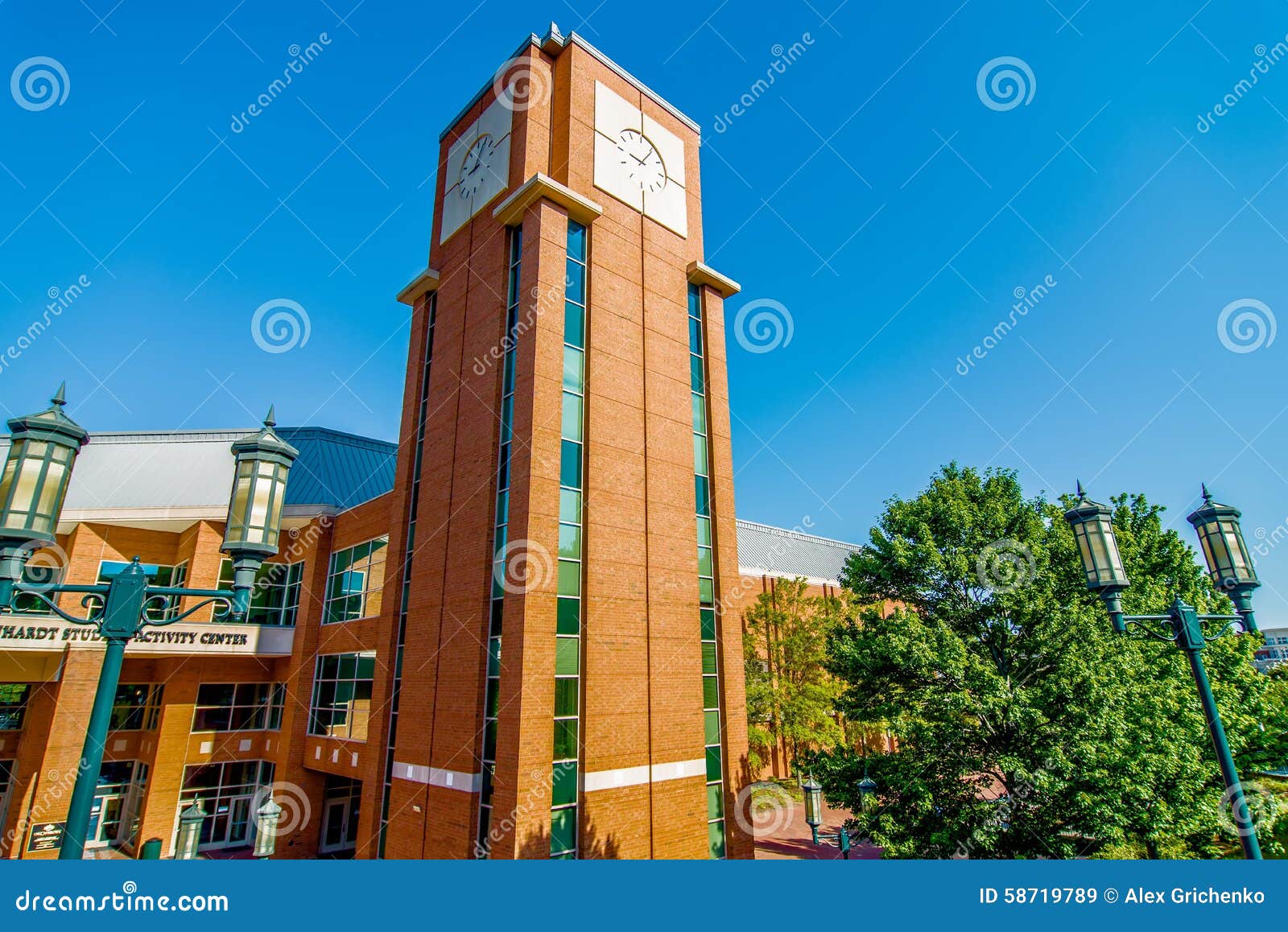 Modern College Campus Buildings Stock Image - Image of charlotte ...
