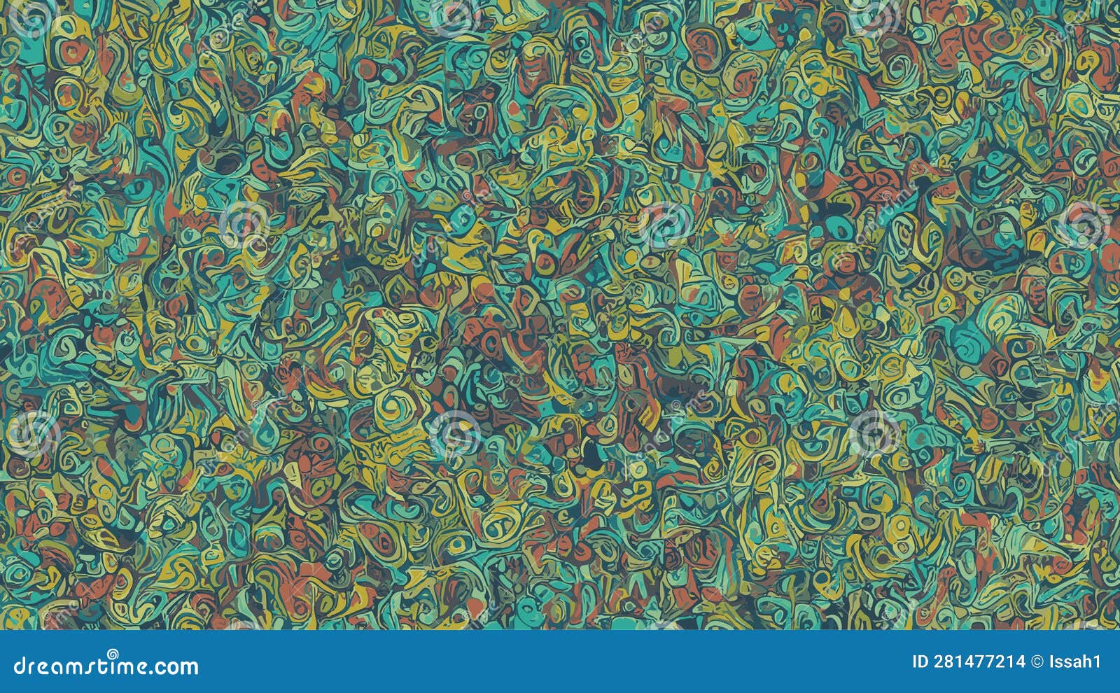 Modern Color Abstract Blue Green Square Design Pattern Stock Vector ...