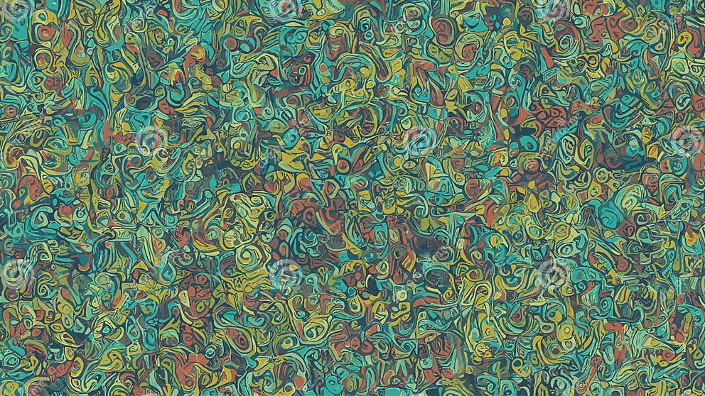 Modern Color Abstract Blue Green Square Design Pattern Stock Vector ...