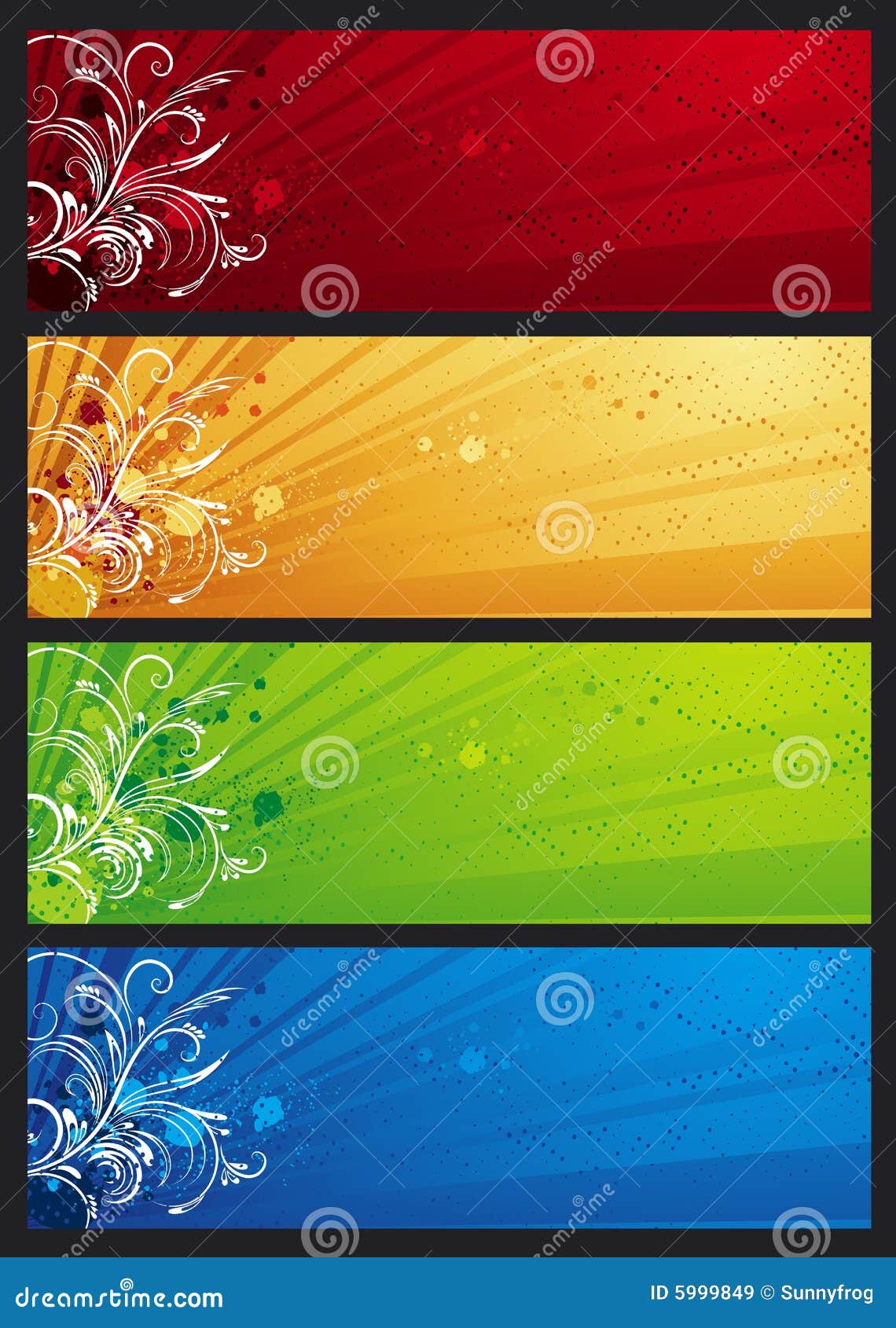 Modern Color Banners, Vector Stock Vector - Illustration of december ...