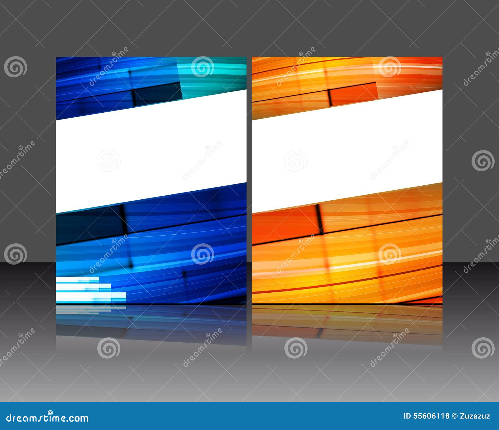 Modern color brochure stock illustration. Illustration of business ...