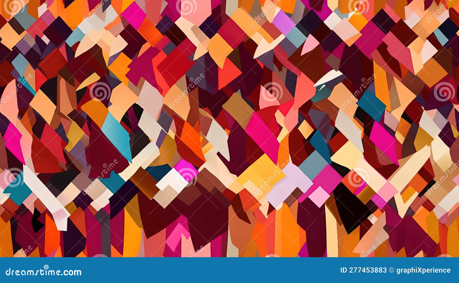 Vivit Color Fabric Pattern Design Stock Illustration - Illustration of ...