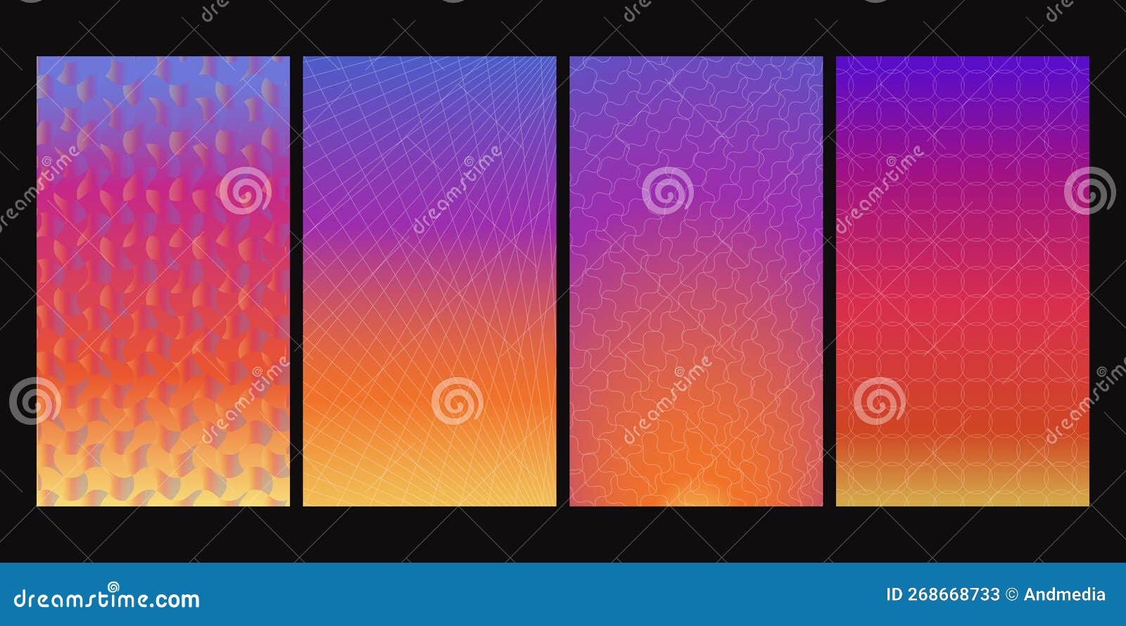 Modern Color Gradients Background Screen Design for Mobile App. Stock ...