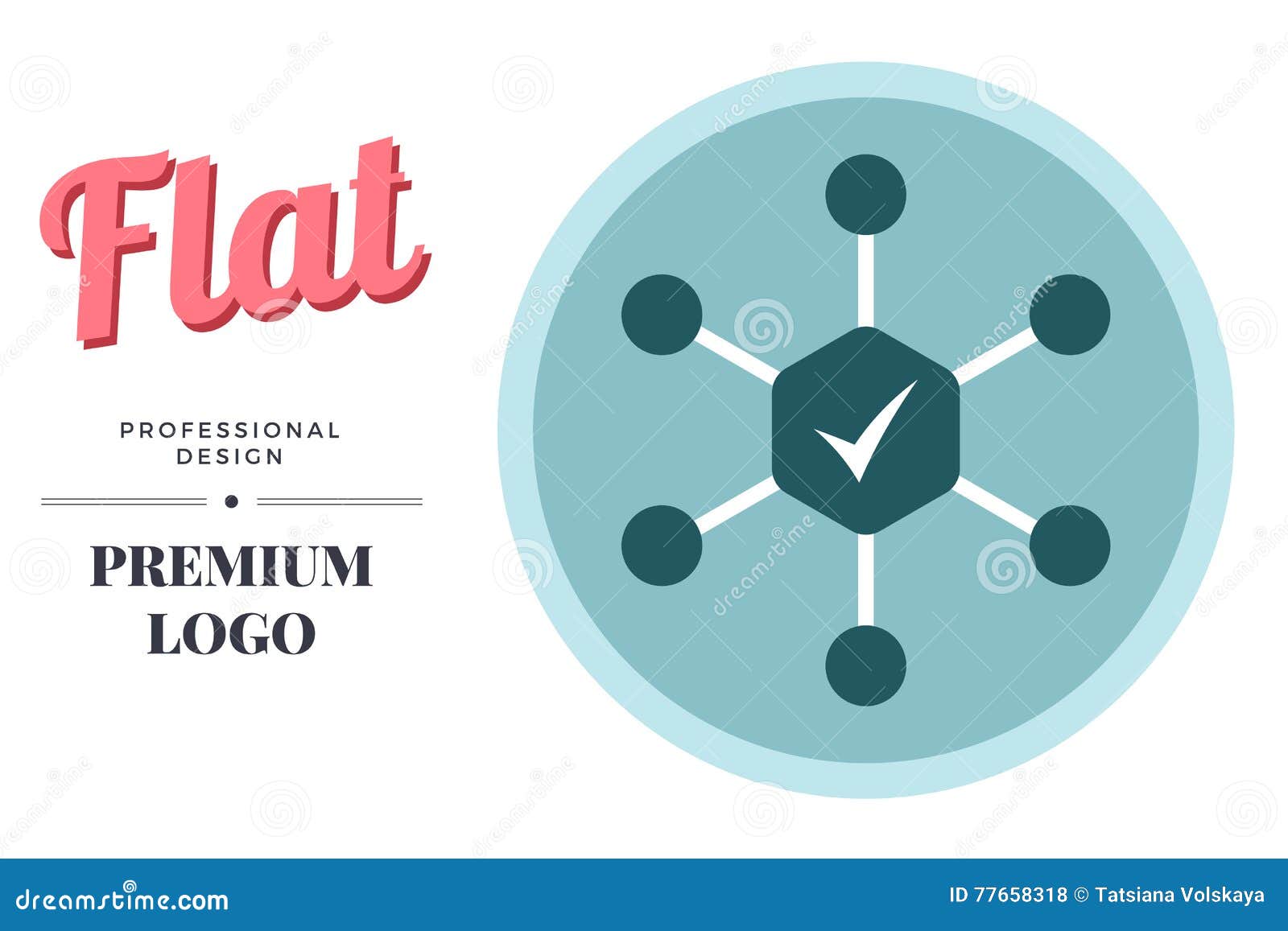 Modern Color Icon Design. Complex Approach Vector Round Sign Template ...