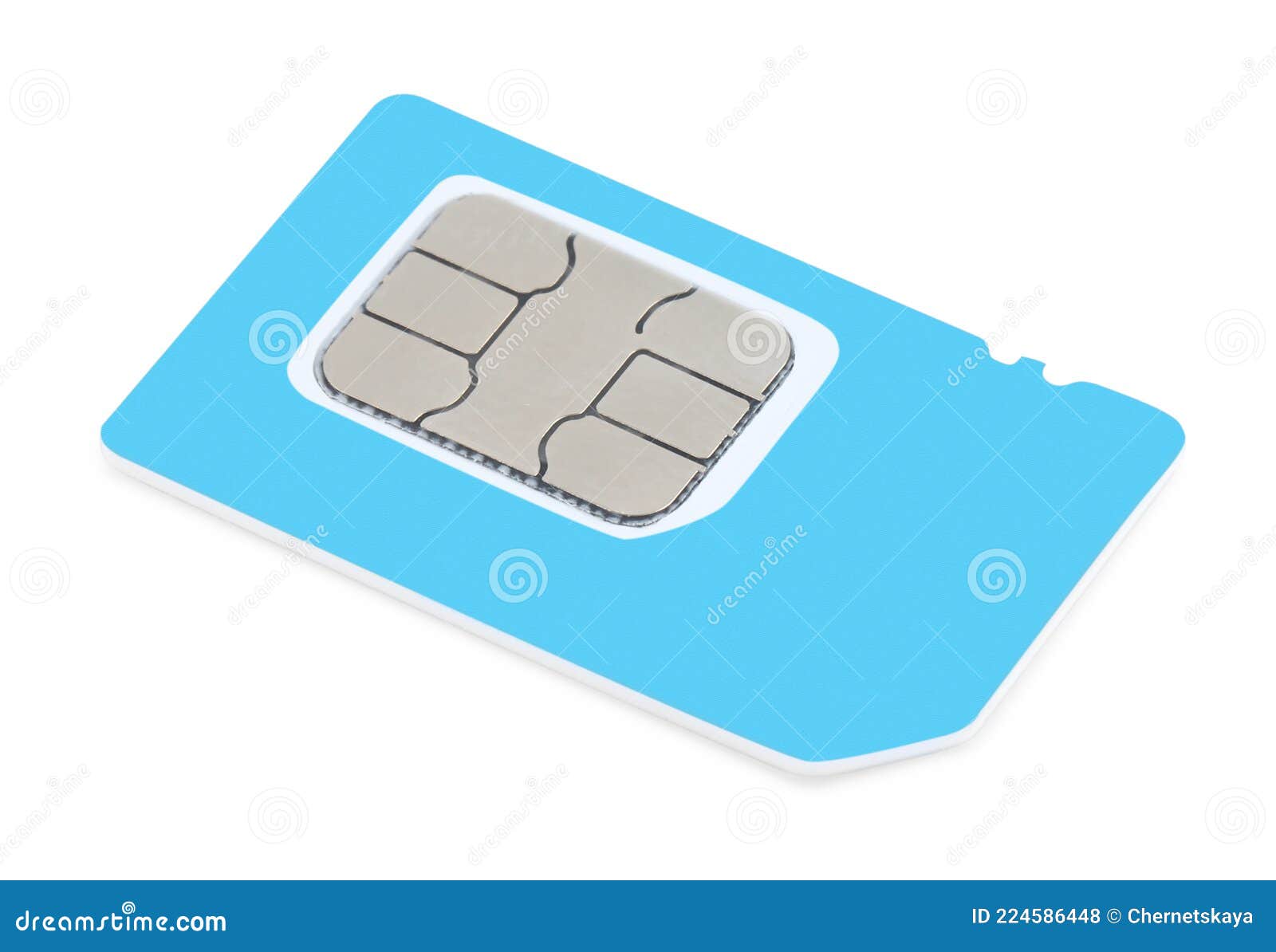 Modern Color SIM Card on White Stock Photo - Image of electronic ...