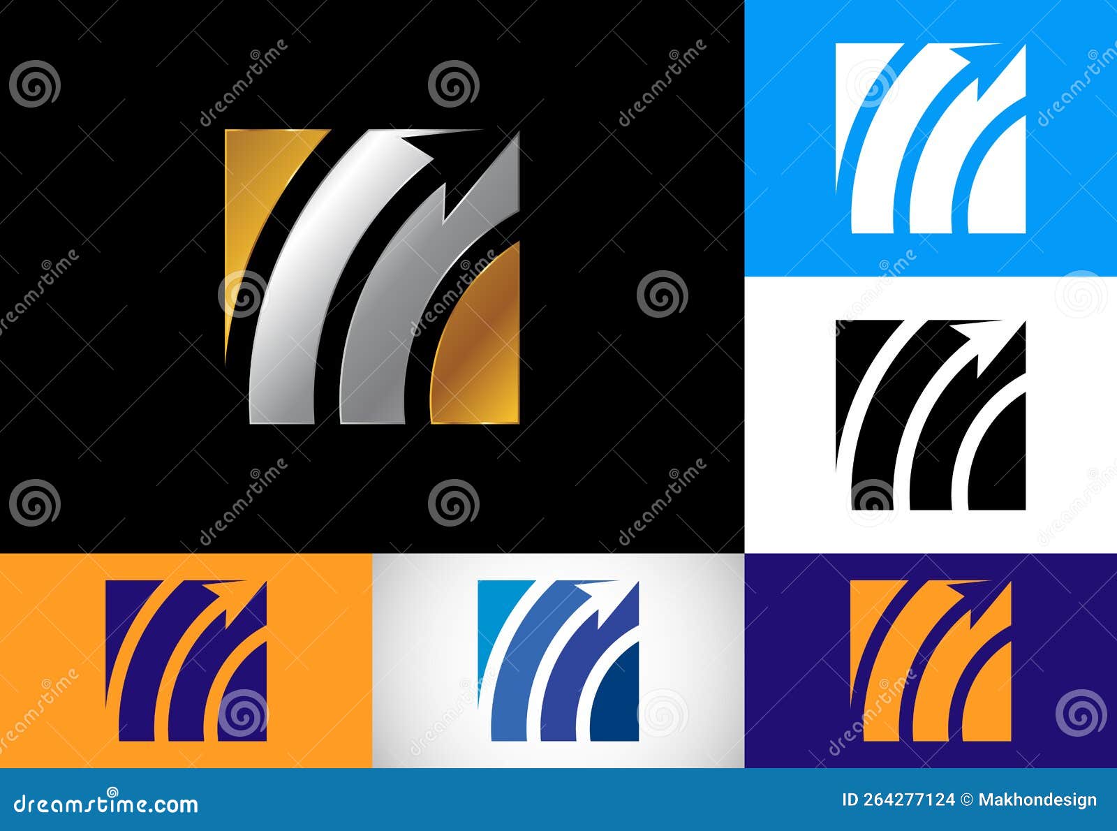 Modern Color Variation Finance and Accounting Logo Design Vector ...