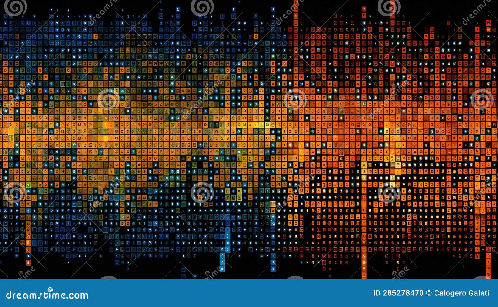 A Modern Colored Matrix Wallpaper with Different Colors, Ai Generated ...