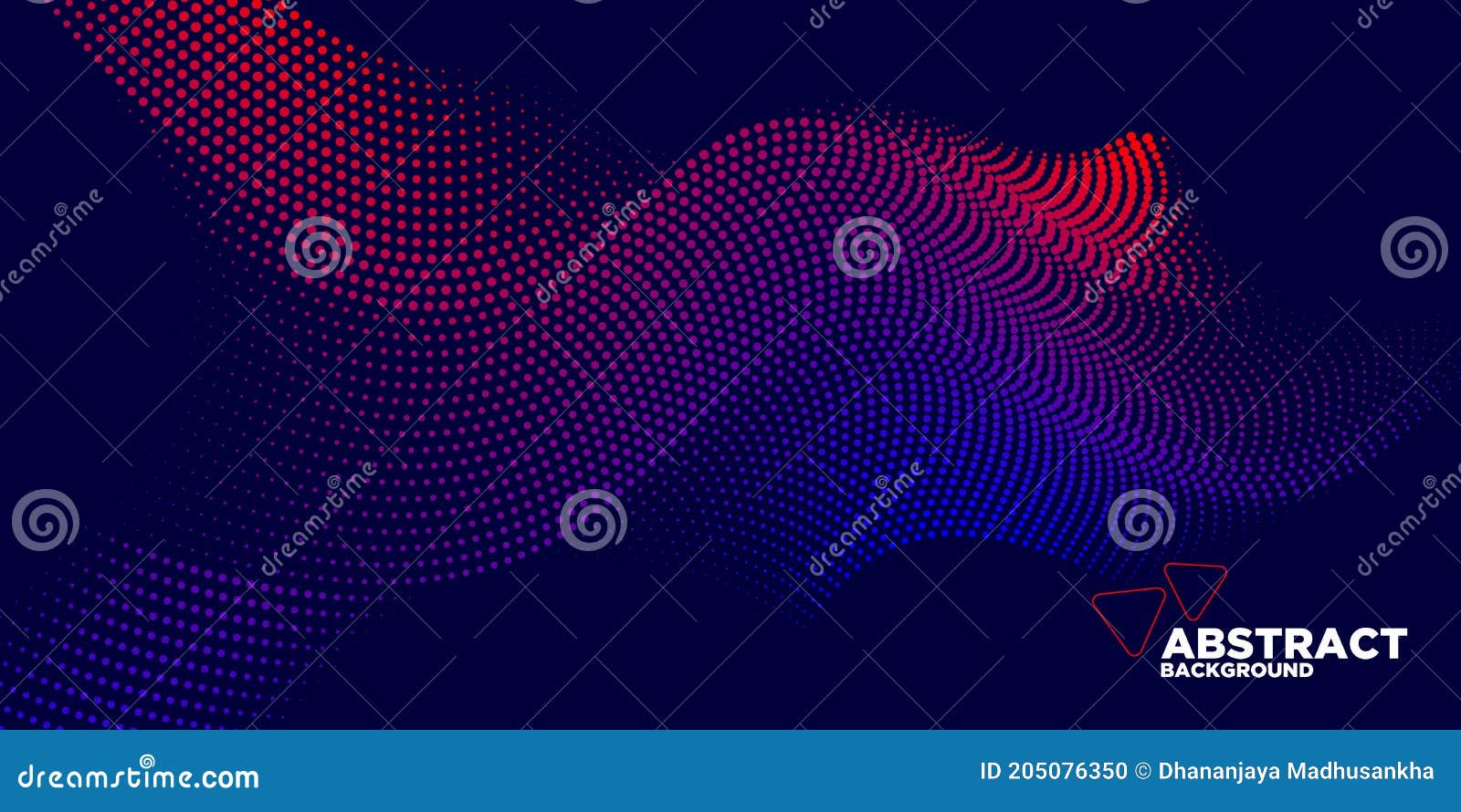 Modern Colored Poster for Sports. Dots Created Using Blend Tool ...