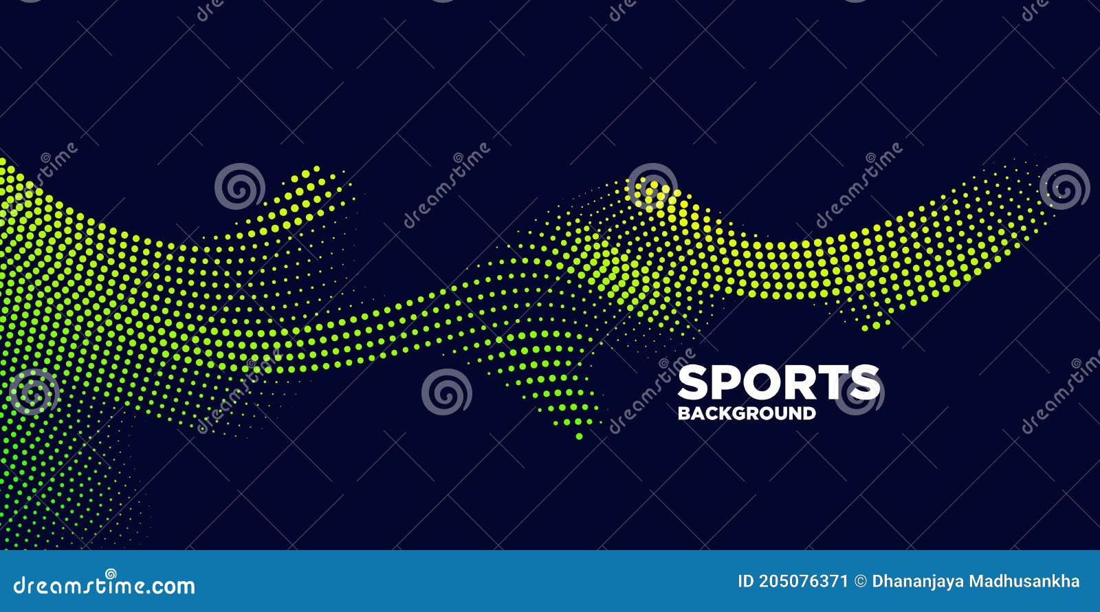 Modern Colored Poster for Sports. Dots Created Using Blend Tool ...