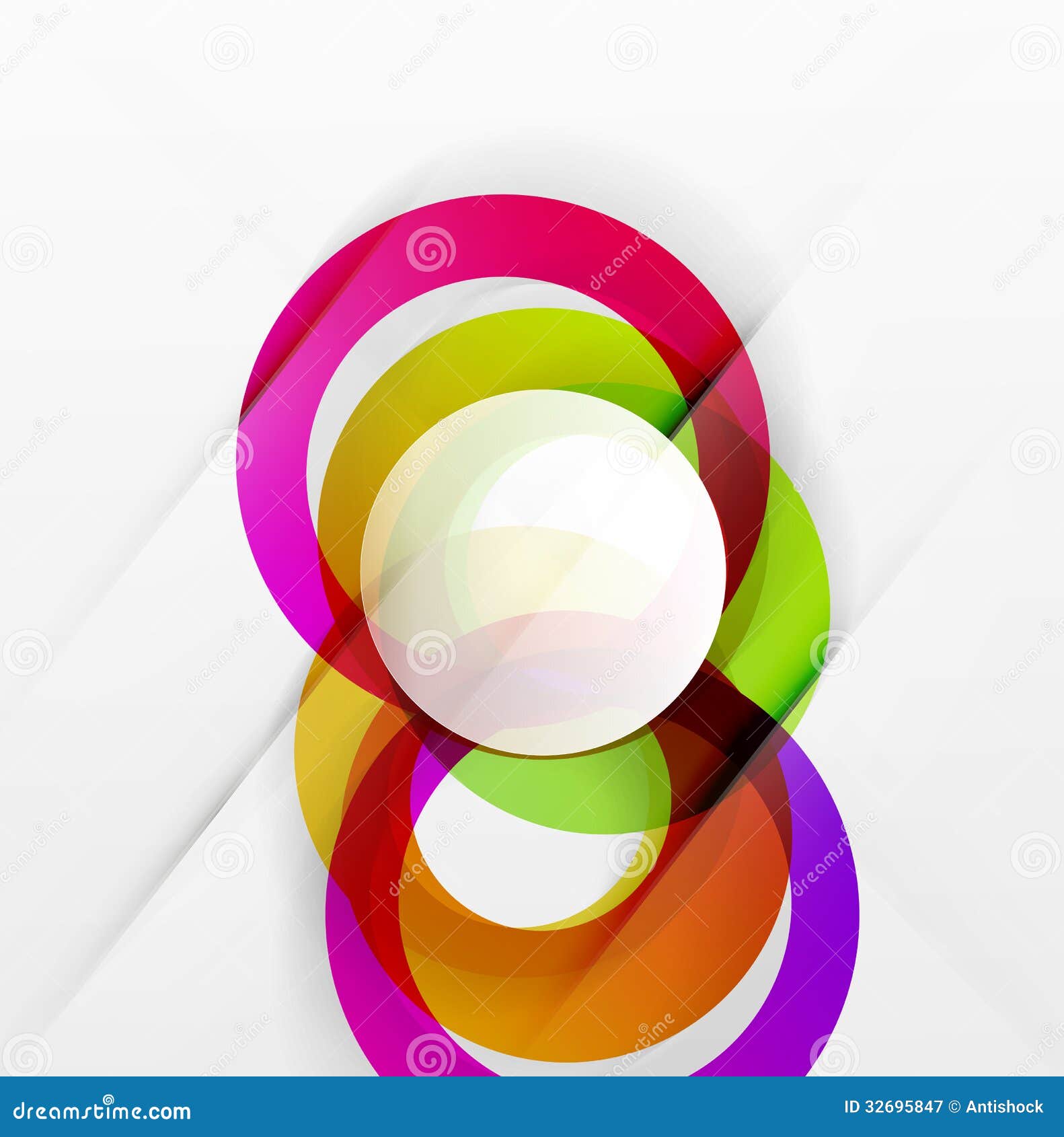 Modern Colorful Abstract Circles Stock Vector - Illustration of curve ...