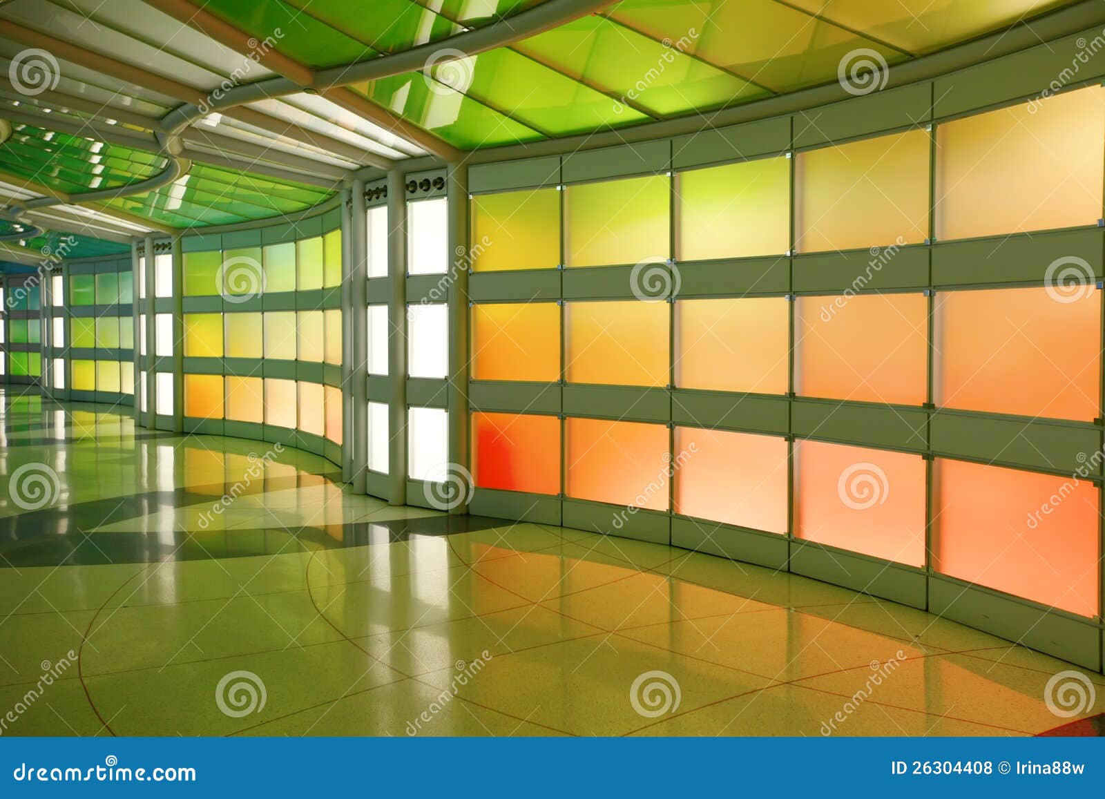 Modern Colorful Architectural Tunnel Stock Photo - Image of tunnel ...