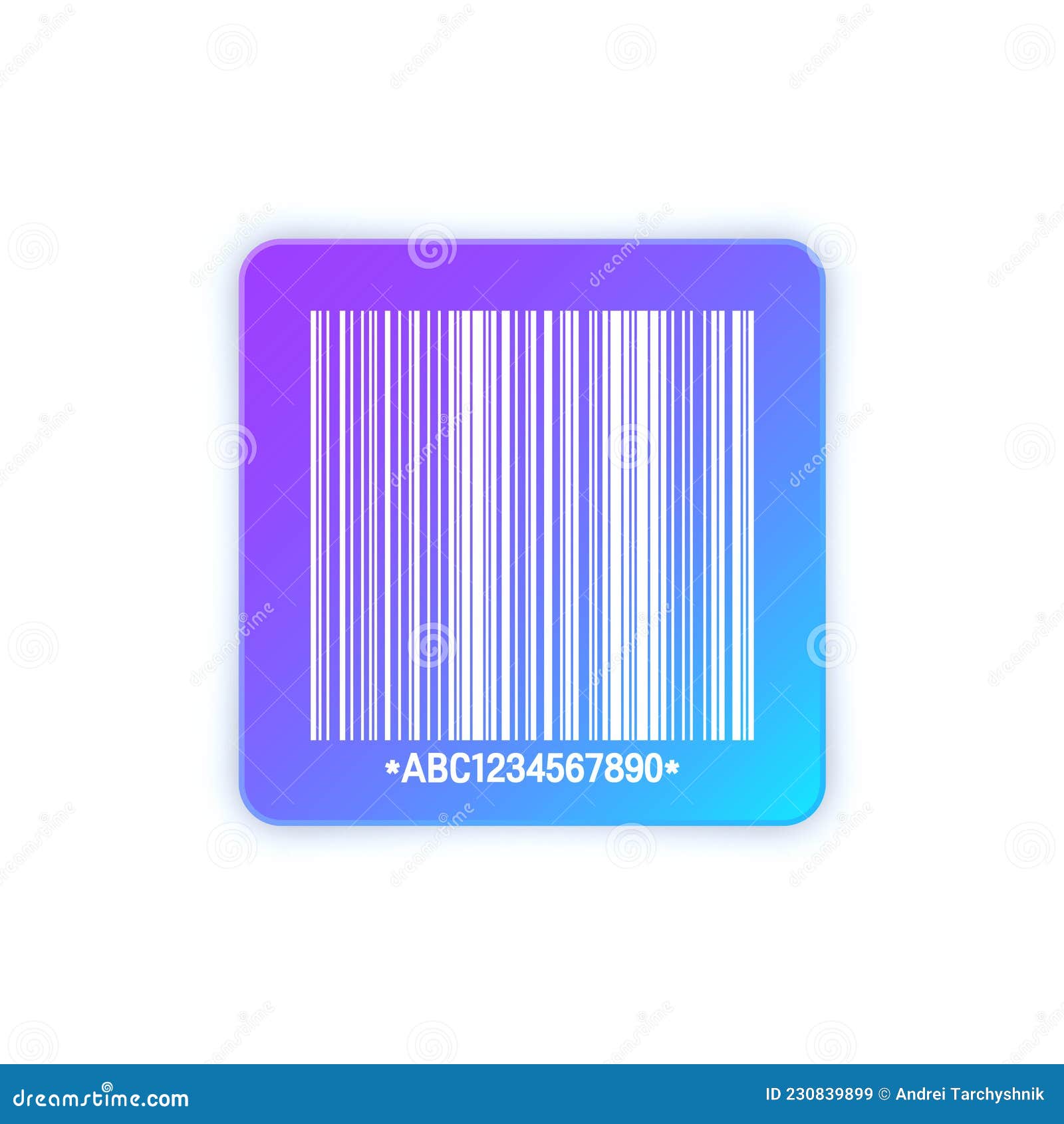 Barcode Or Serial Number Isolated Icons, Qr Coding Vector Illustration ...