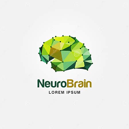 Modern Colorful Brain Logo Design Stock Illustration - Illustration of ...