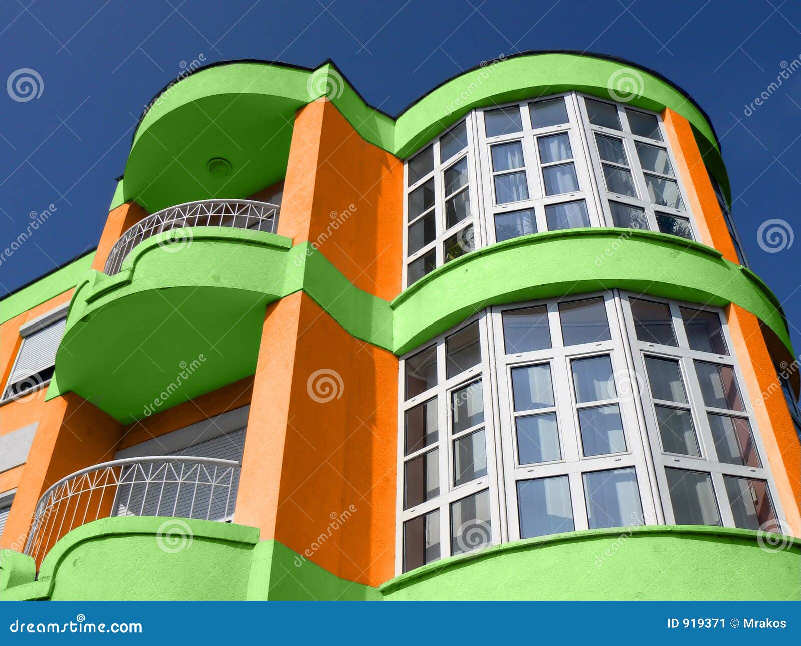 Modern colorful building stock image. Image of curves, flash - 919371